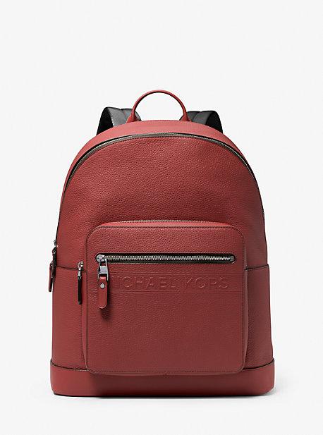 Michael Kors Hudson Leather Commuter Backpack in Red for Men | Lyst