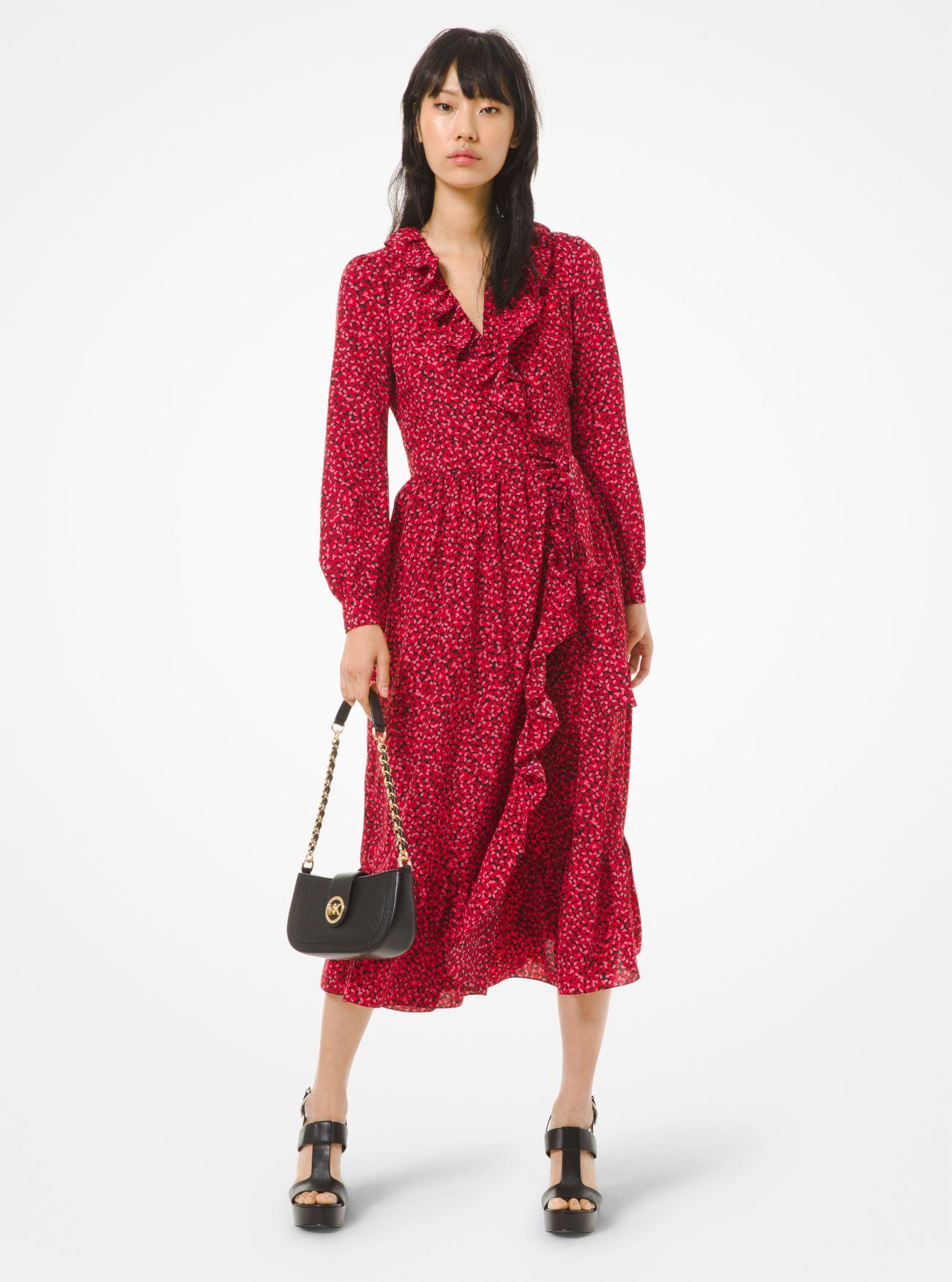 michael kors ruffle wrap dress Cinosural International School