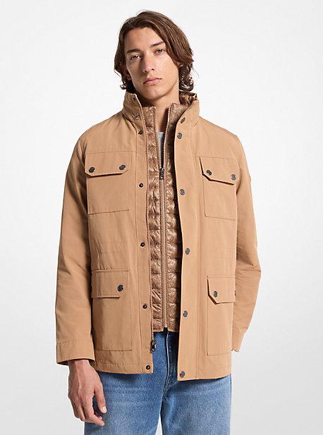 Michael Kors 2-in-1 Woven Field Jacket in Natural for Men | Lyst