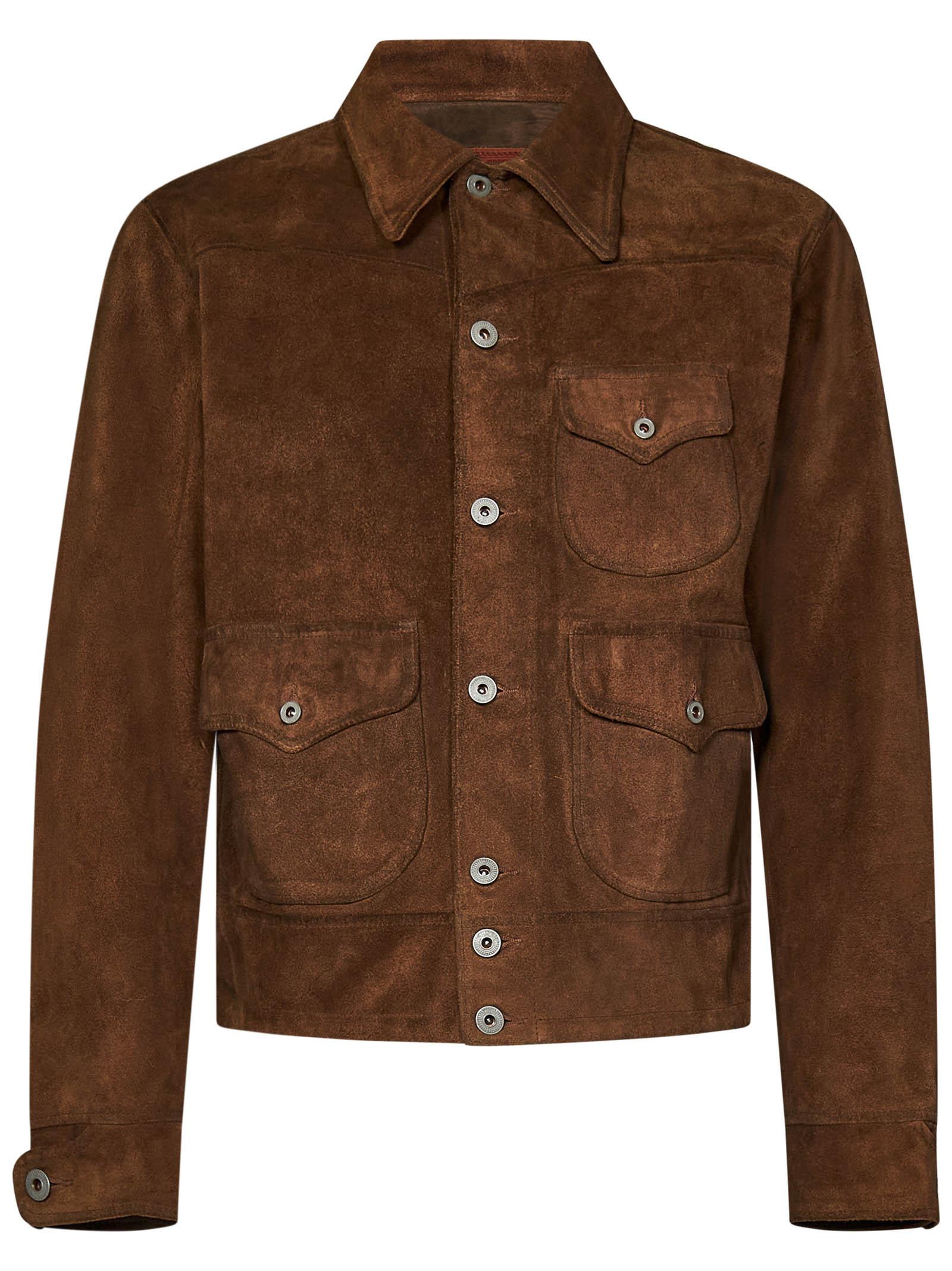 RRL Alston Jacket in Brown for Men | Lyst