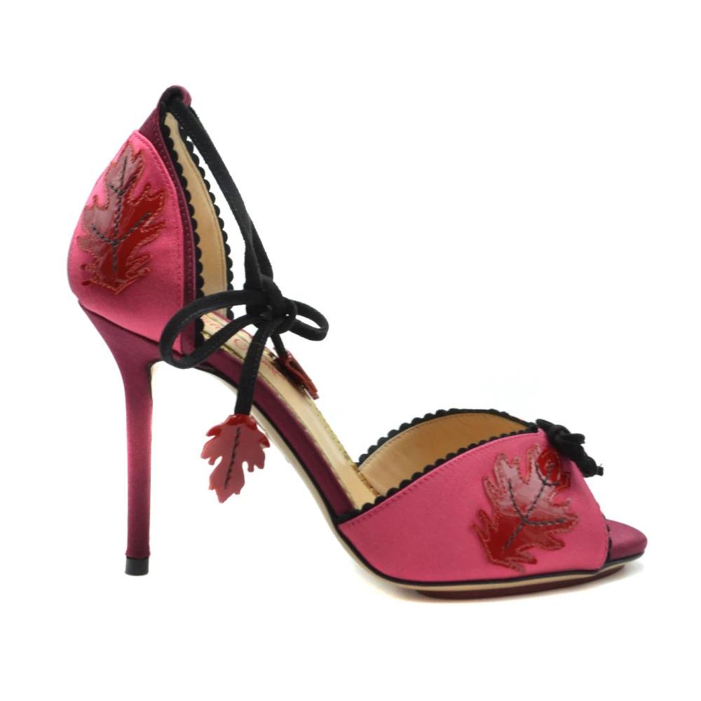 Charlotte Olympia High Heel Sandals in Pink | Lyst