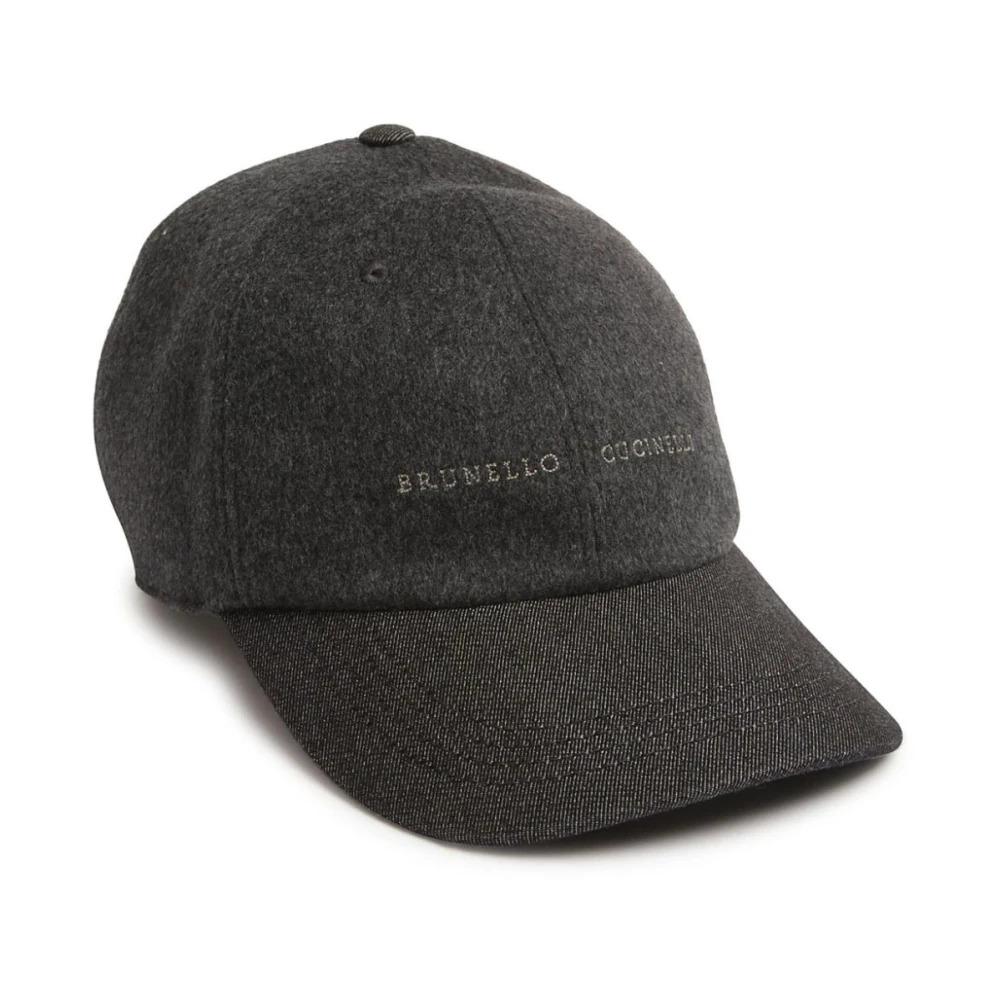 Brunello Cucinelli Caps in Black for Men | Lyst