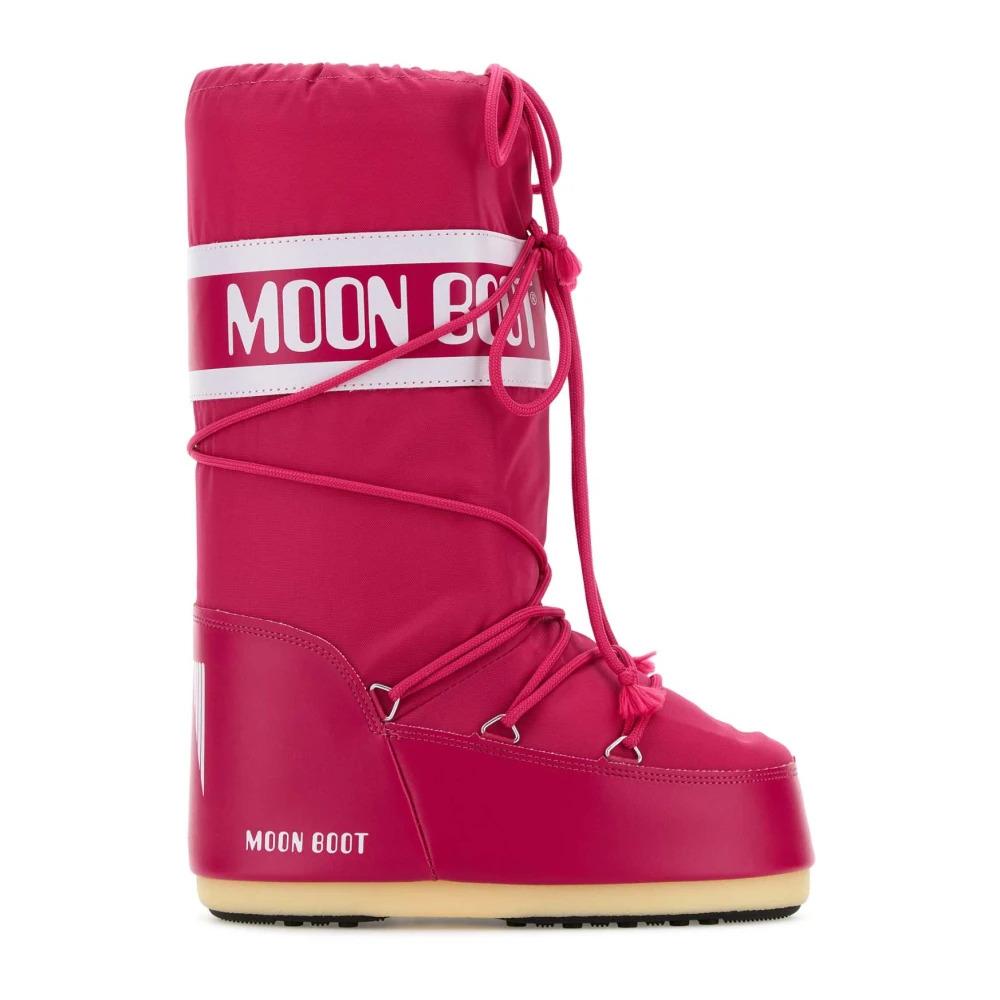 Moon Boot Winter Boots in Pink | Lyst