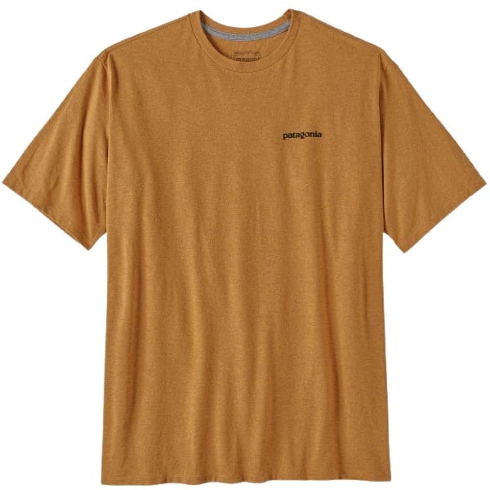 Patagonia P-6 Logo Responsibili-tee® Outline Golden Caramel in Brown ...