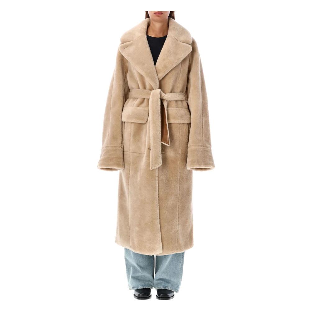 Urbancode Belted Coats in Natural | Lyst UK