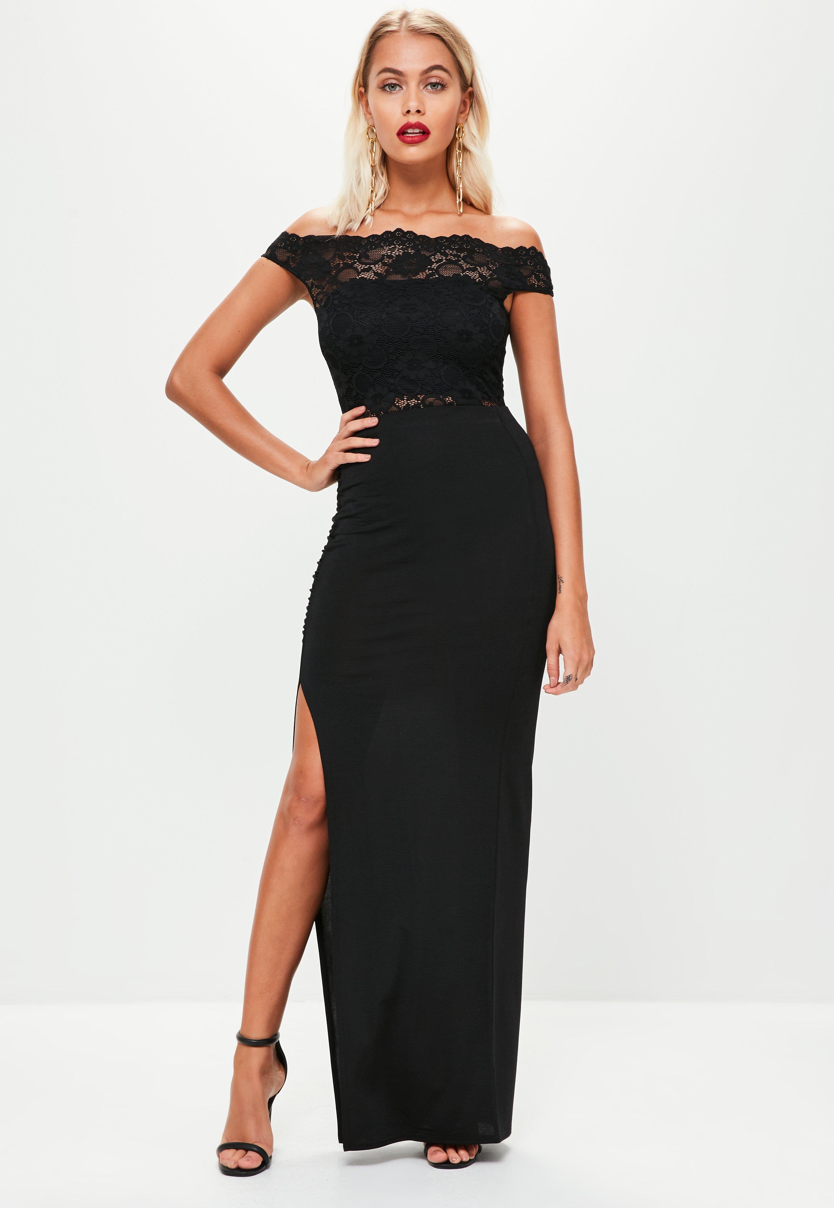 Lyst Missguided Black Slinky Ruched Maxi Skirt In Black