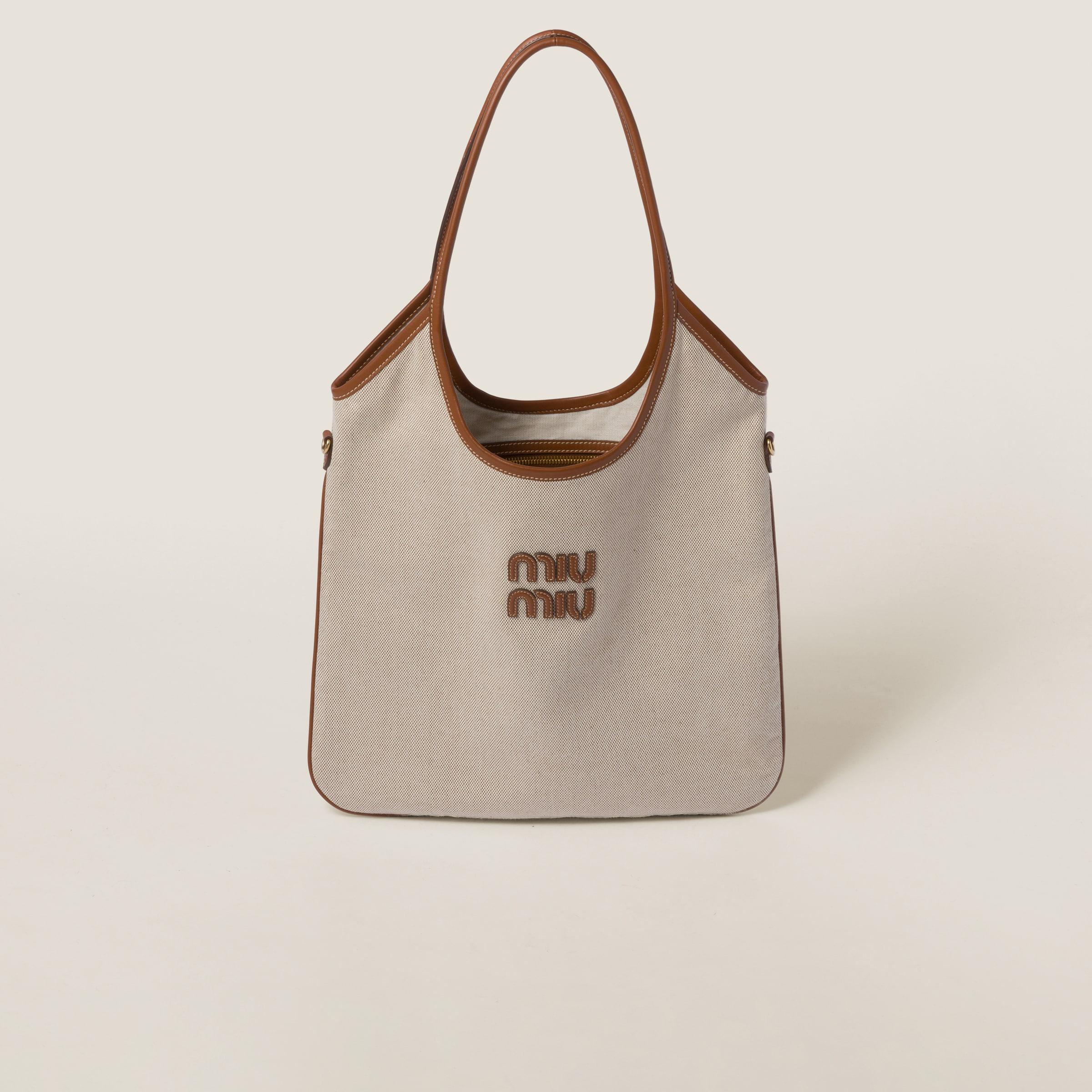 Miu Miu Ivy Canvas Bag | Lyst