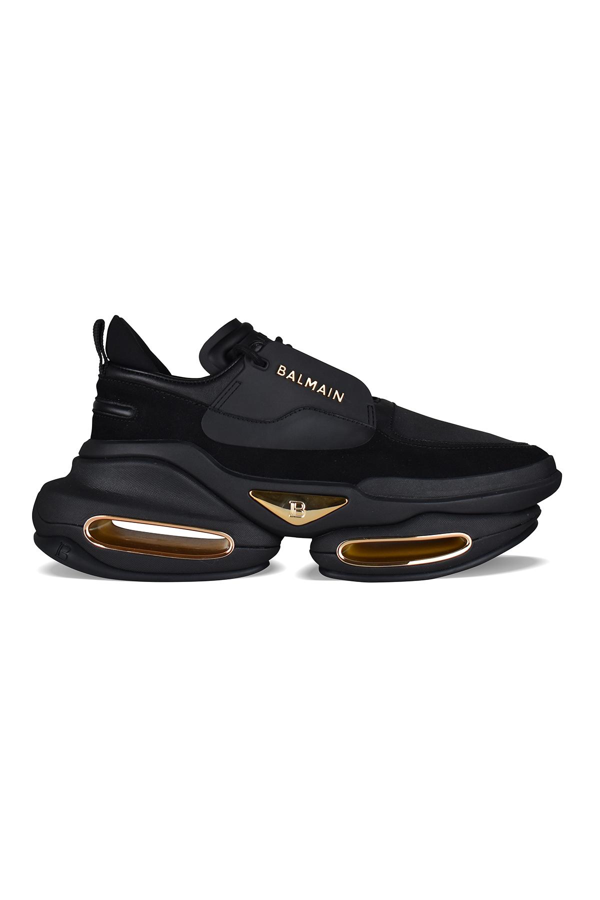 Balmain B-bold Runner Sneakers in Black for Men | Lyst