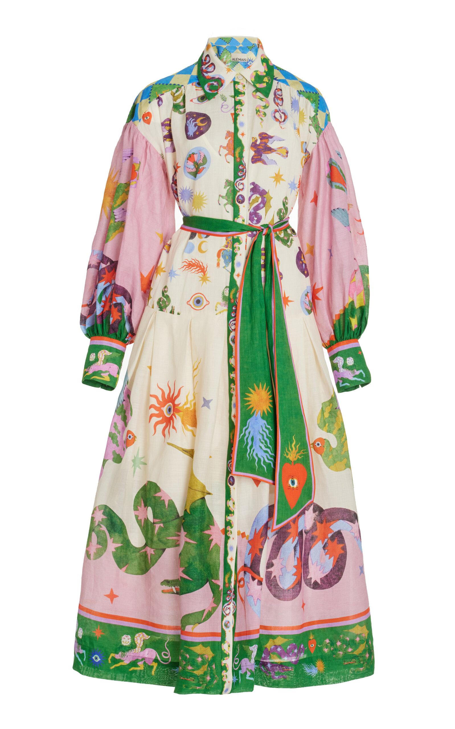 ALÉMAIS Seeker Ramie Shirt Dress in White | Lyst UK