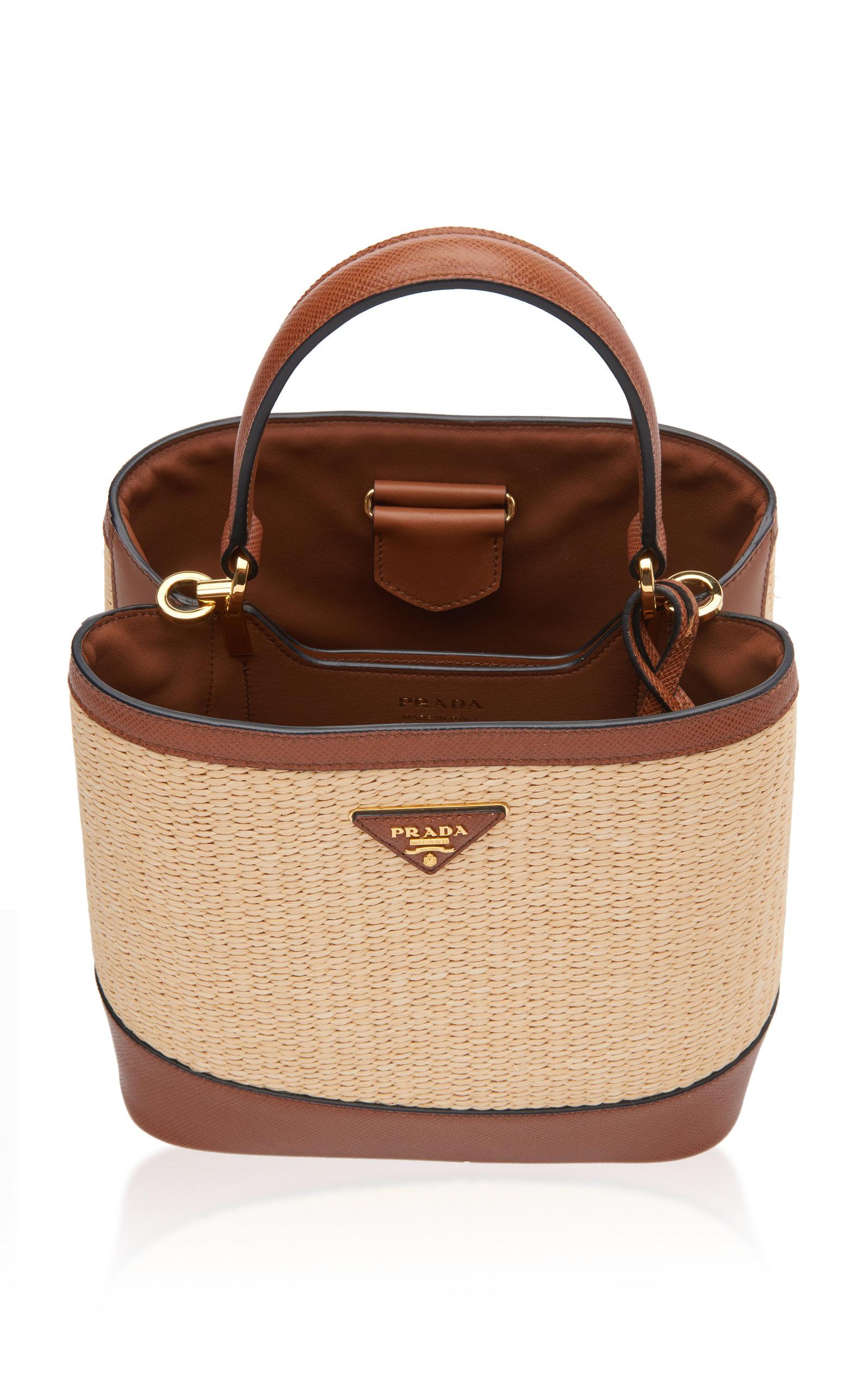 Prada Large Raffia Bucket Bag | IUCN Water