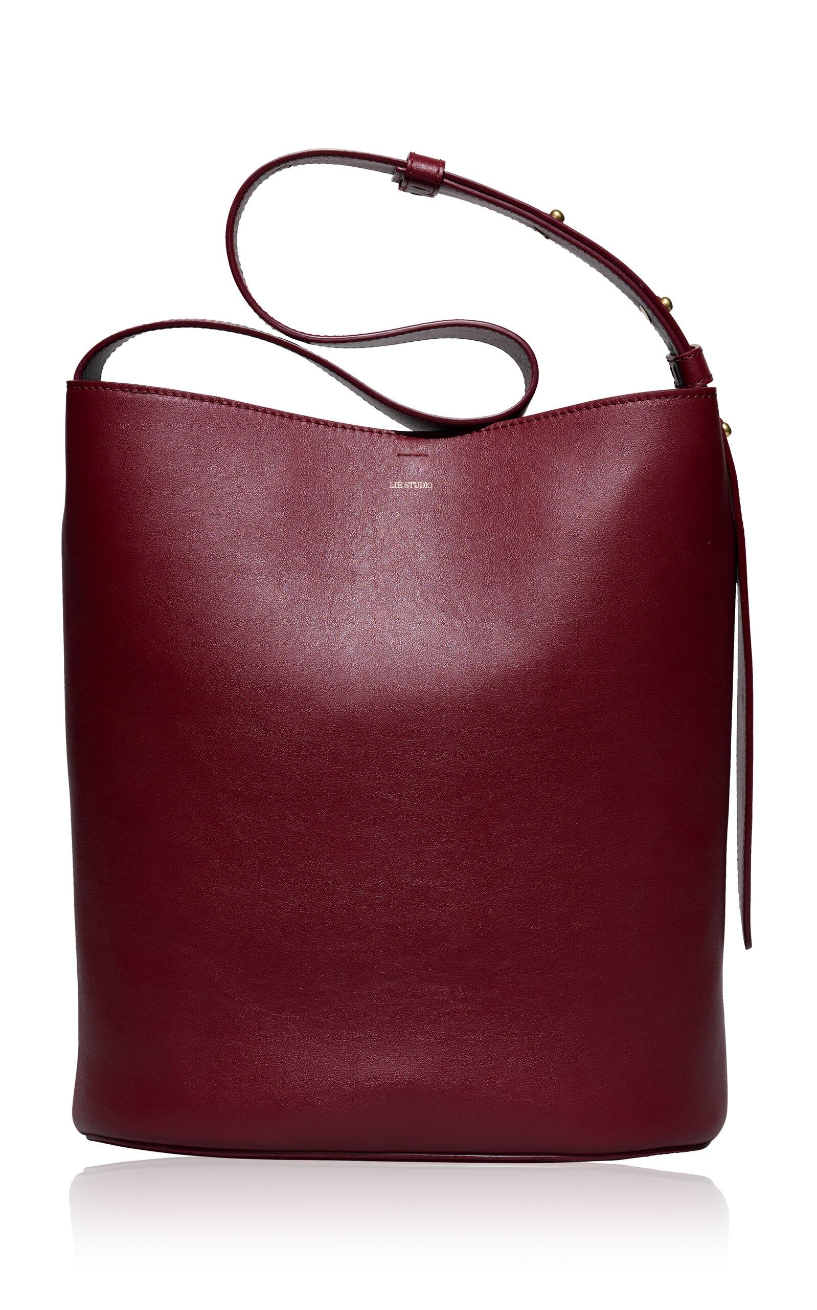LIE STUDIO The Norma Leather Tote in Red | Lyst