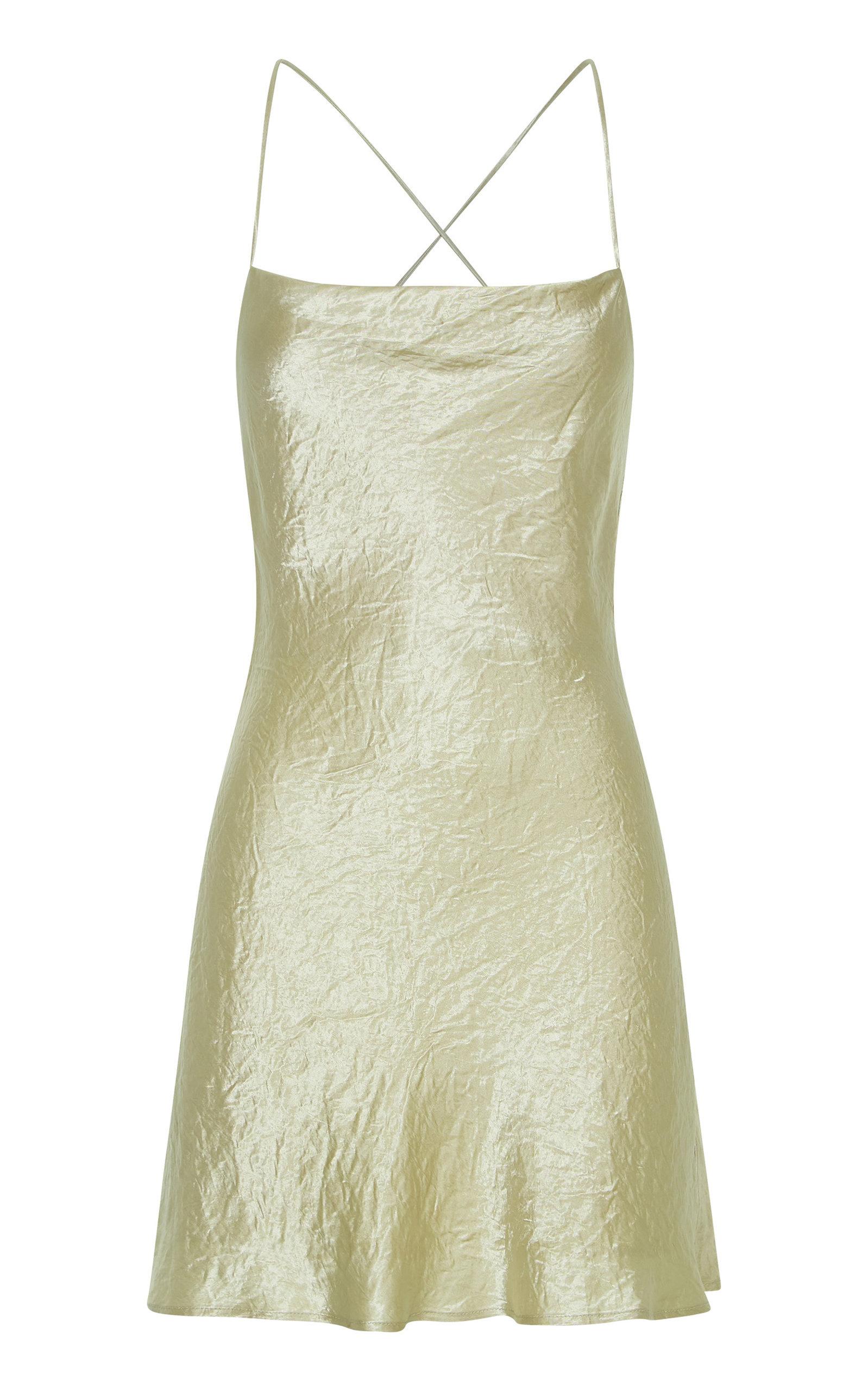 Third Form Satin Mini Slip Dress In Green Lyst third-form-satin-mini-slip-dress-in-green-lyst