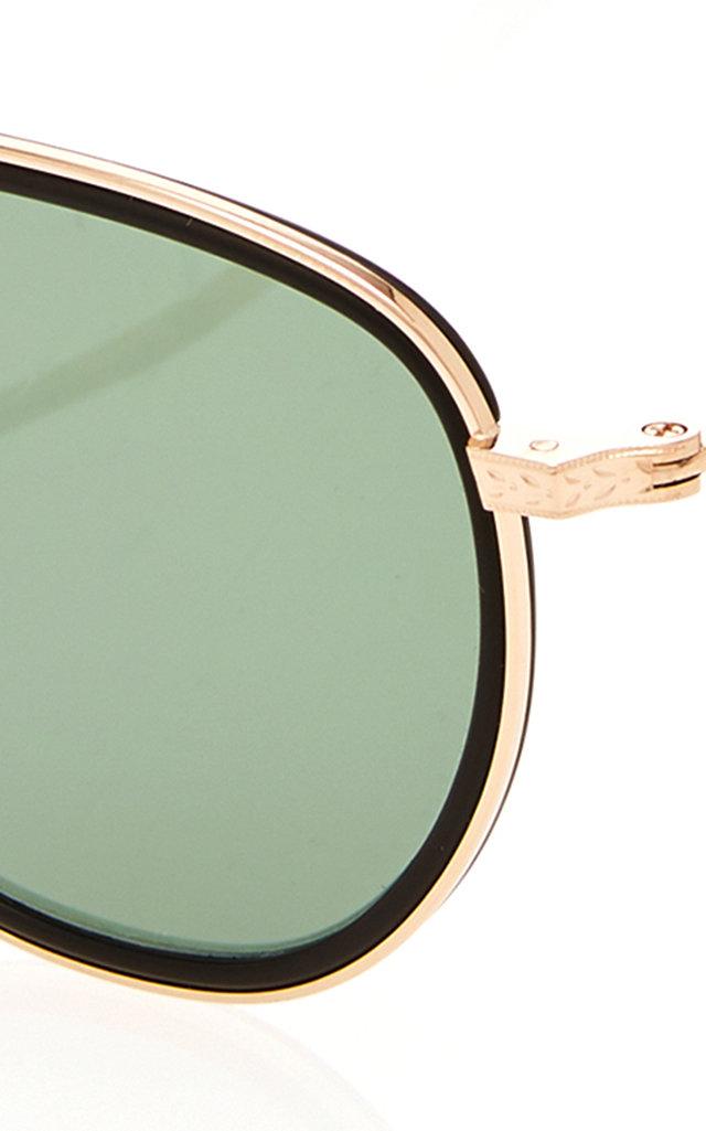 Mr. Leight Roku D-frame Titanium Sunglasses in Black for Men - Lyst