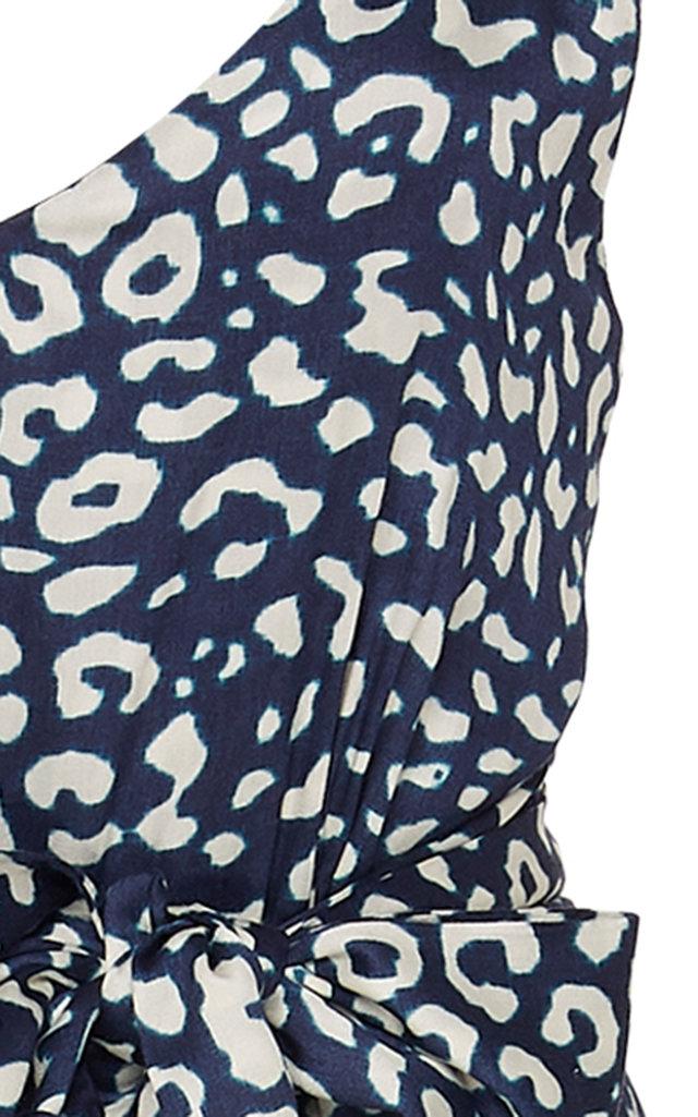 Alexis Tyrell Cheetah-print Crepe Wide-leg Jumpsuit in Animal (Blue) - Lyst