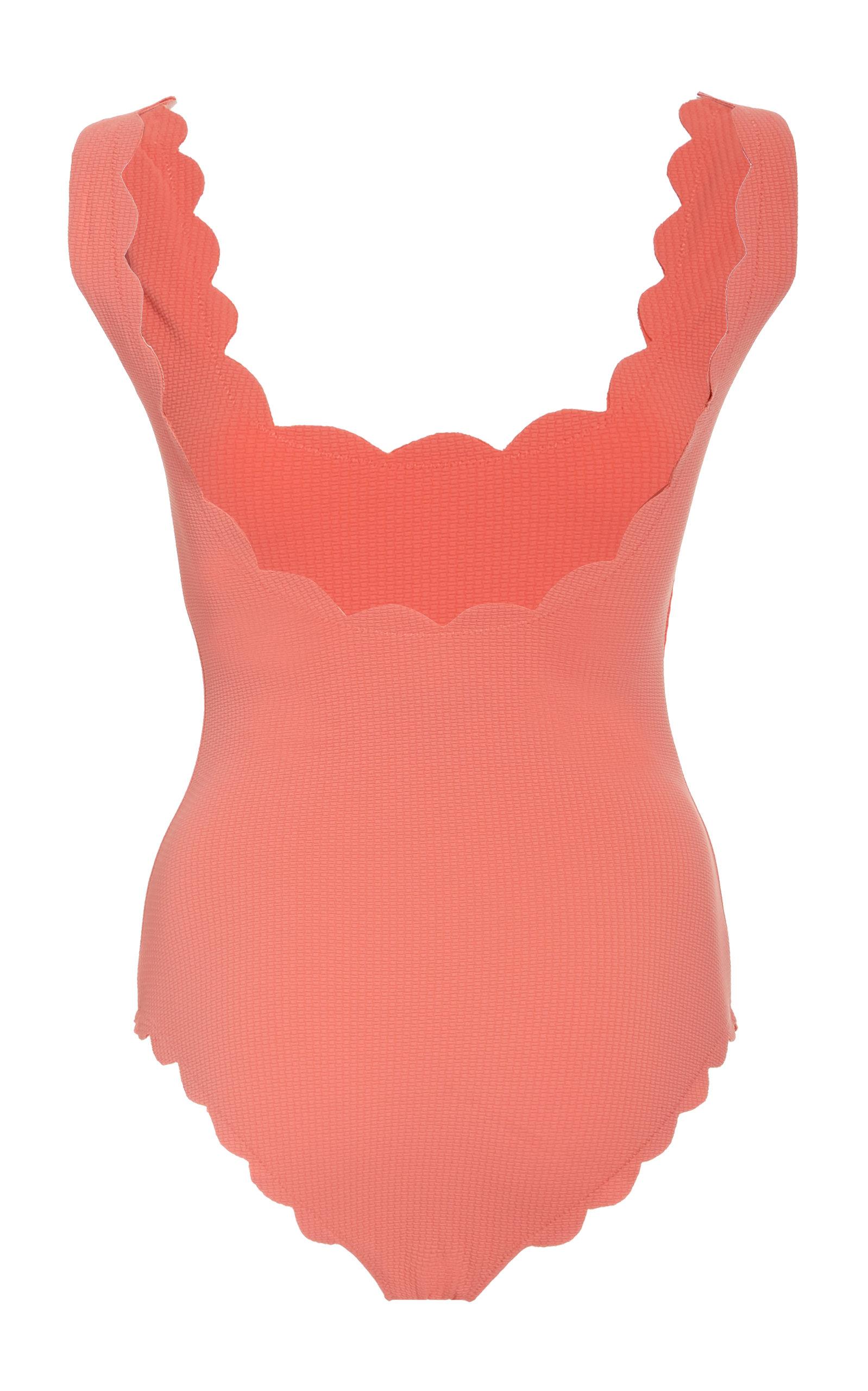Marysia Swim Synthetic Palm Springs Scalloped Swimsuit In Pink Lyst
