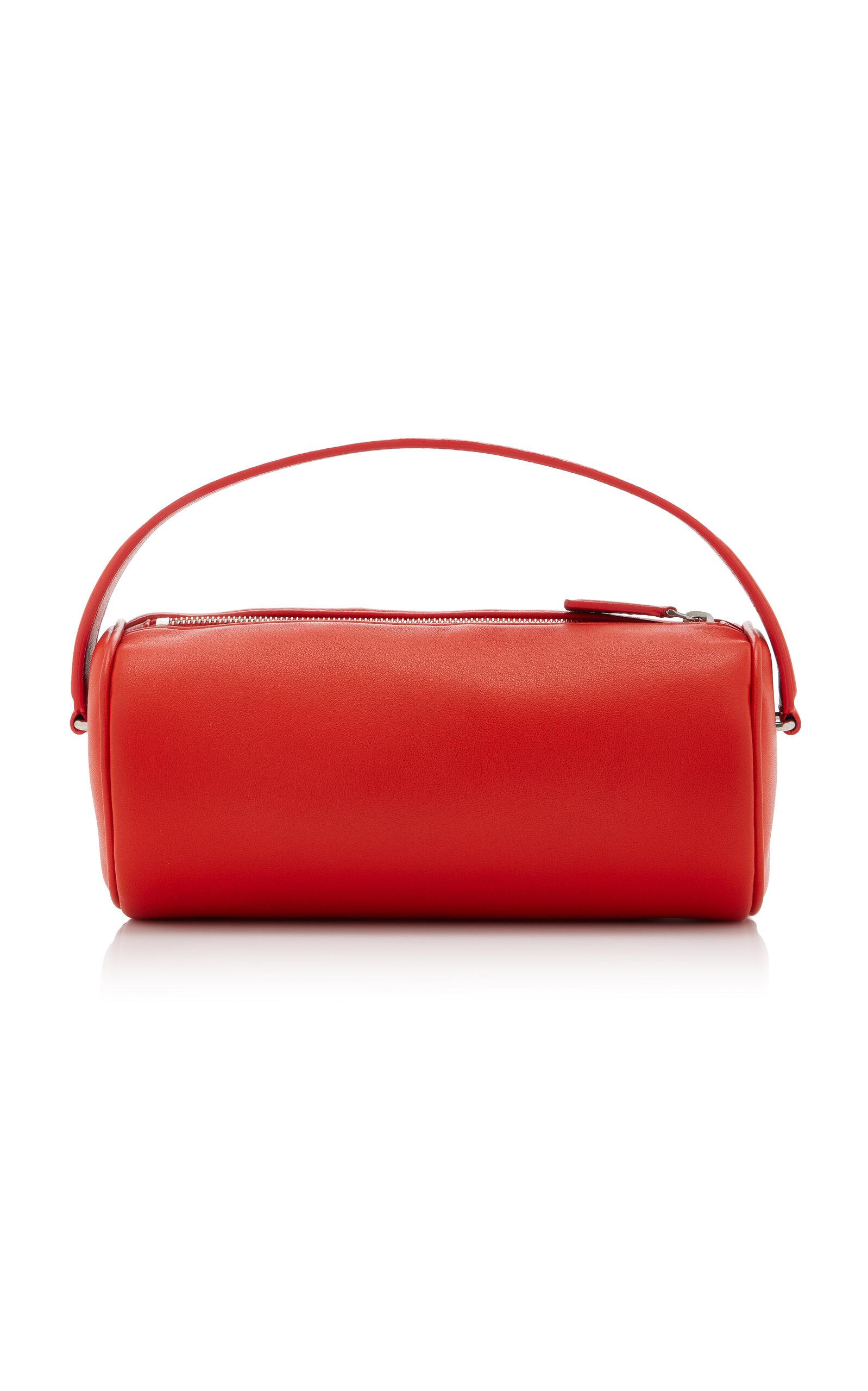 The Row Round 90's Leather Bag in Red | Lyst