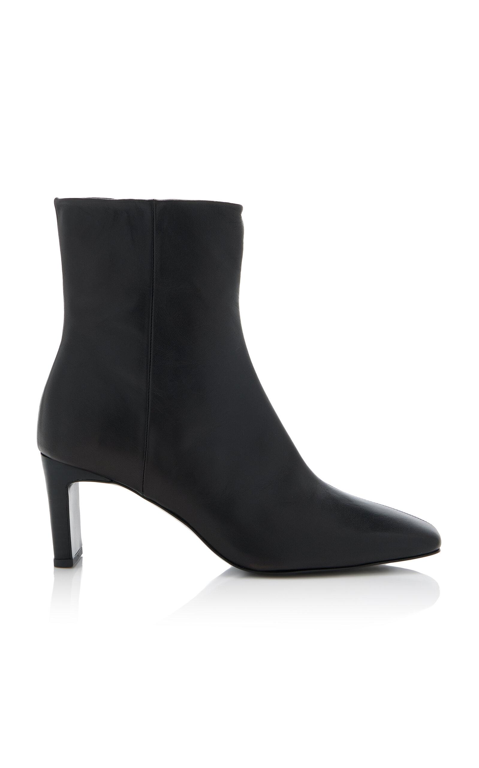 Flattered Moa Leather Ankle Boots in Black | Lyst