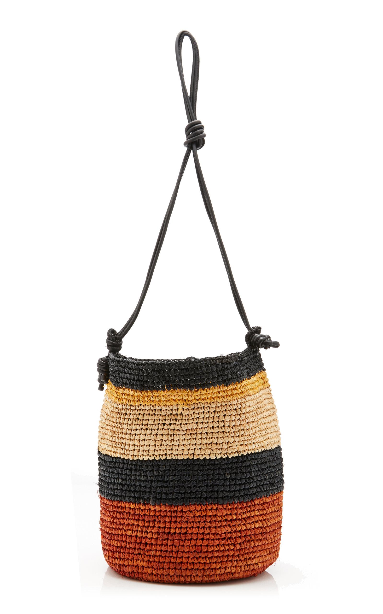 Ulla Johnson Samaria Striped Raffia Shoulder Bag - Lyst