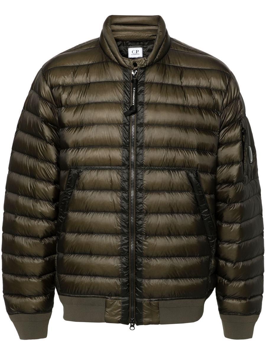 C.P. Company Lens Detail Puffer Jacket in Black for Men Lyst