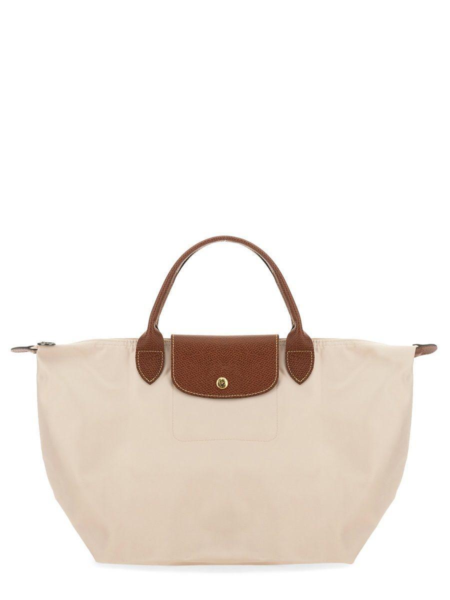 Longchamp Shoulderbags in Natural | Lyst
