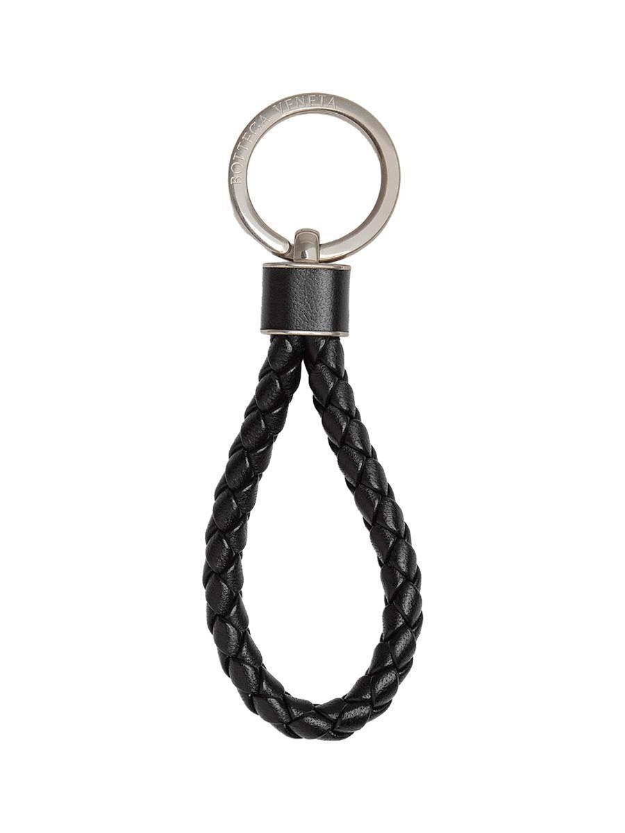 Bottega Veneta Woven Key Ring Accessories in Black for Men | Lyst UK