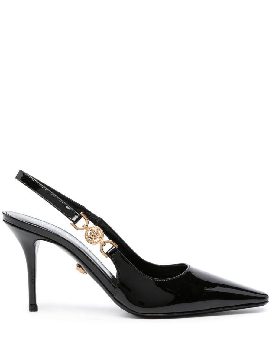 Versace Heels in Black | Lyst