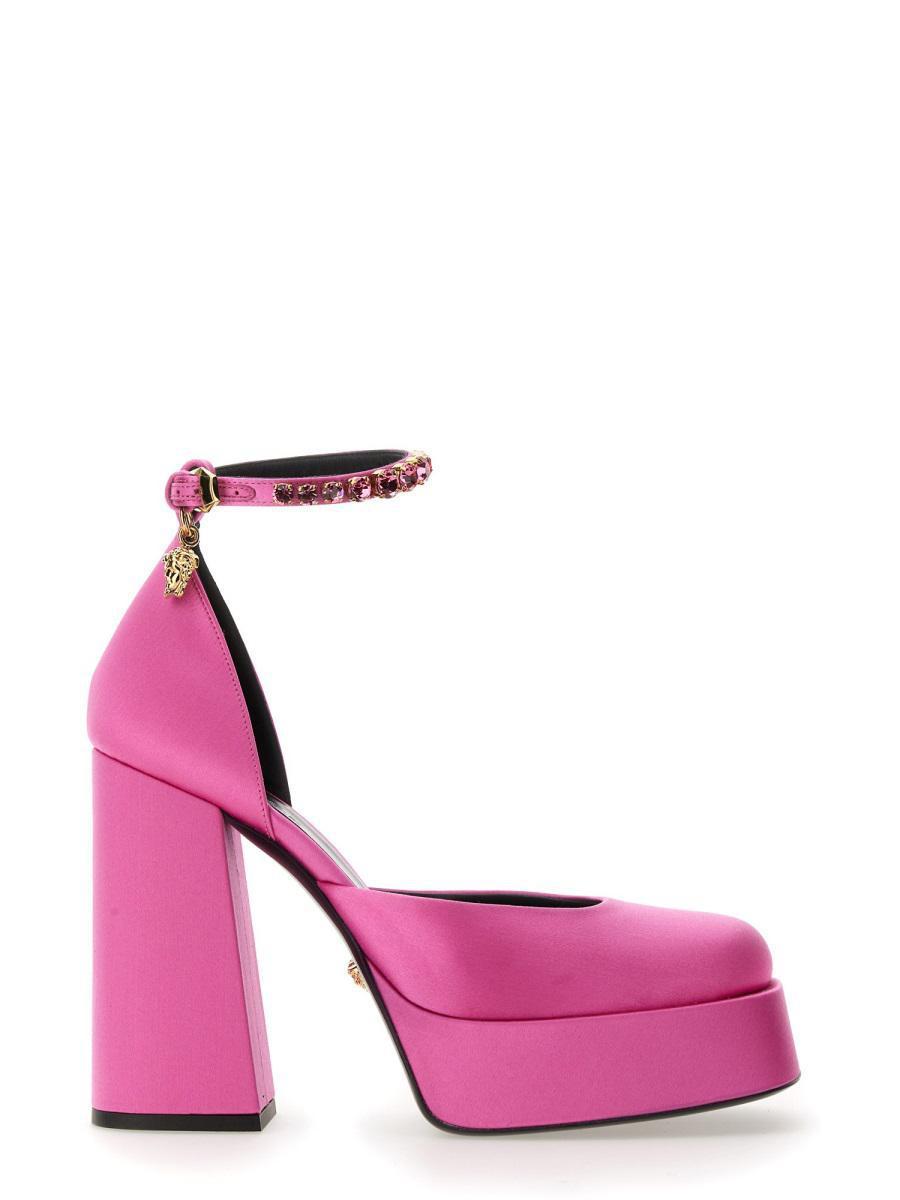 Versace Heels in Pink | Lyst
