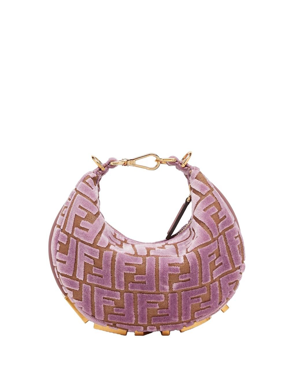 Fendi Graphy Mini Hobo in Pink | Lyst