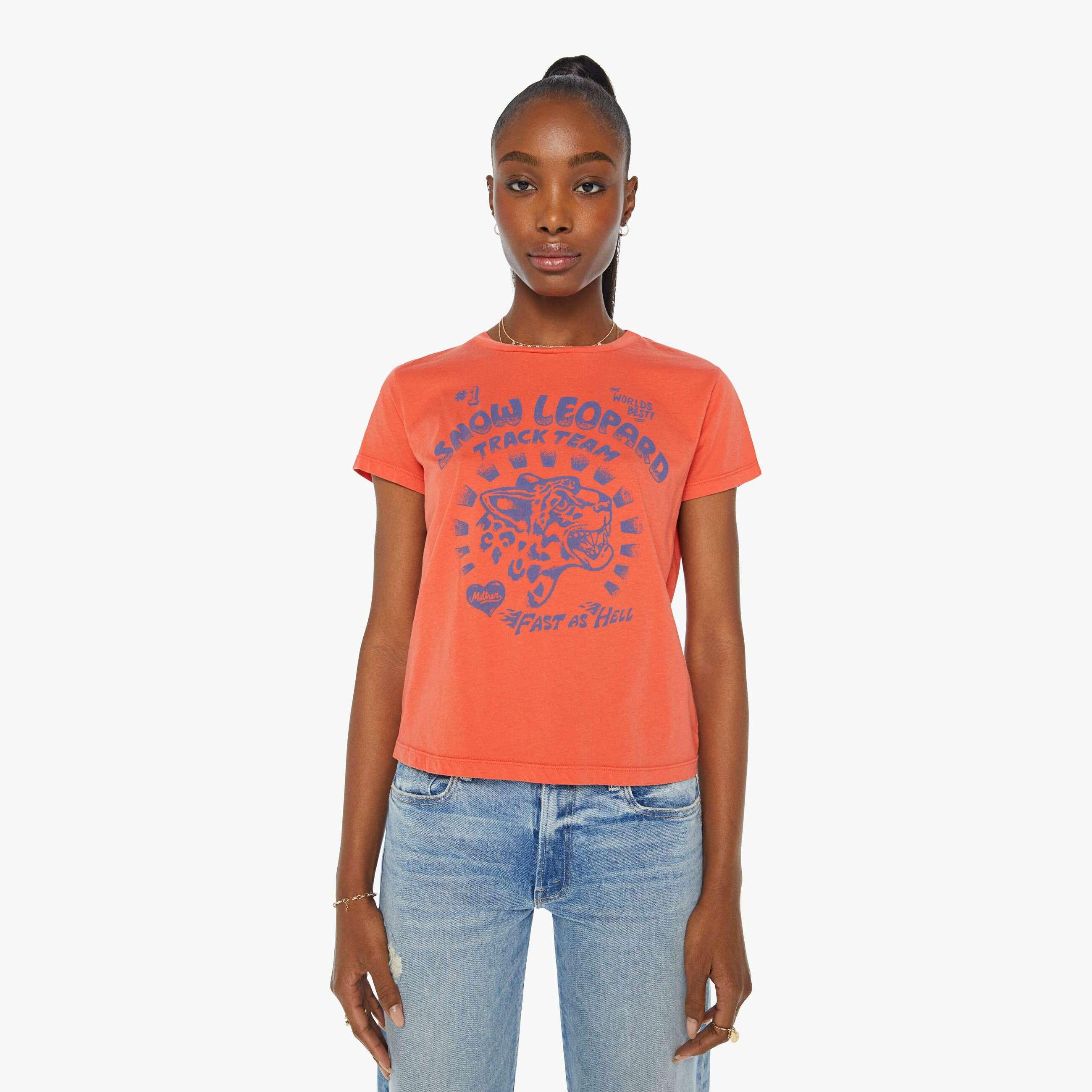 Mother The Boxy Goodie Goodie Fast As Hell T-Shirt in Red | Lyst