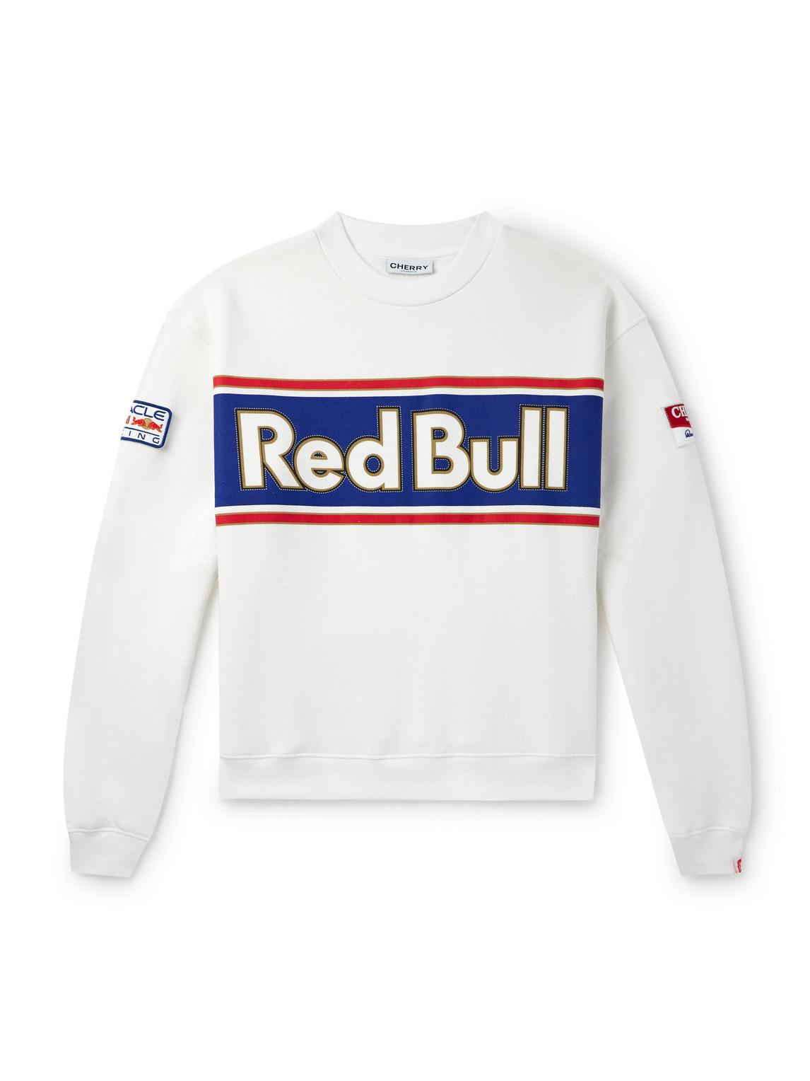 CHERRY LA Oracle Red Bull Racing Logo-appliquéd Printed Cotton-jersey ...