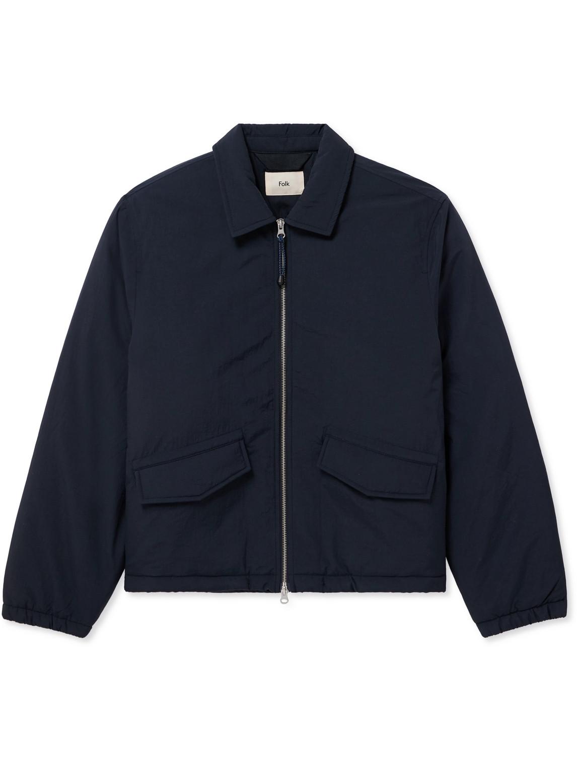 Folk Padded Nylon-Ripstop Bomber Jacket in Blue for Men | Lyst