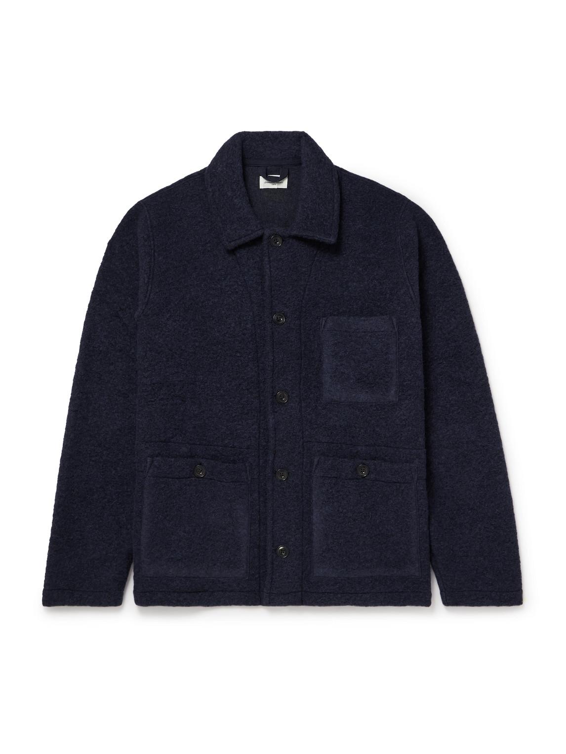 Hartford Service Wool-blend Fleece Chore Jacket in Blue for Men | Lyst