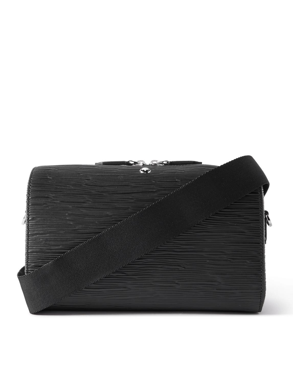 Montblanc Meisterstück 142 Textured-leather Messenger Bag in Black for ...