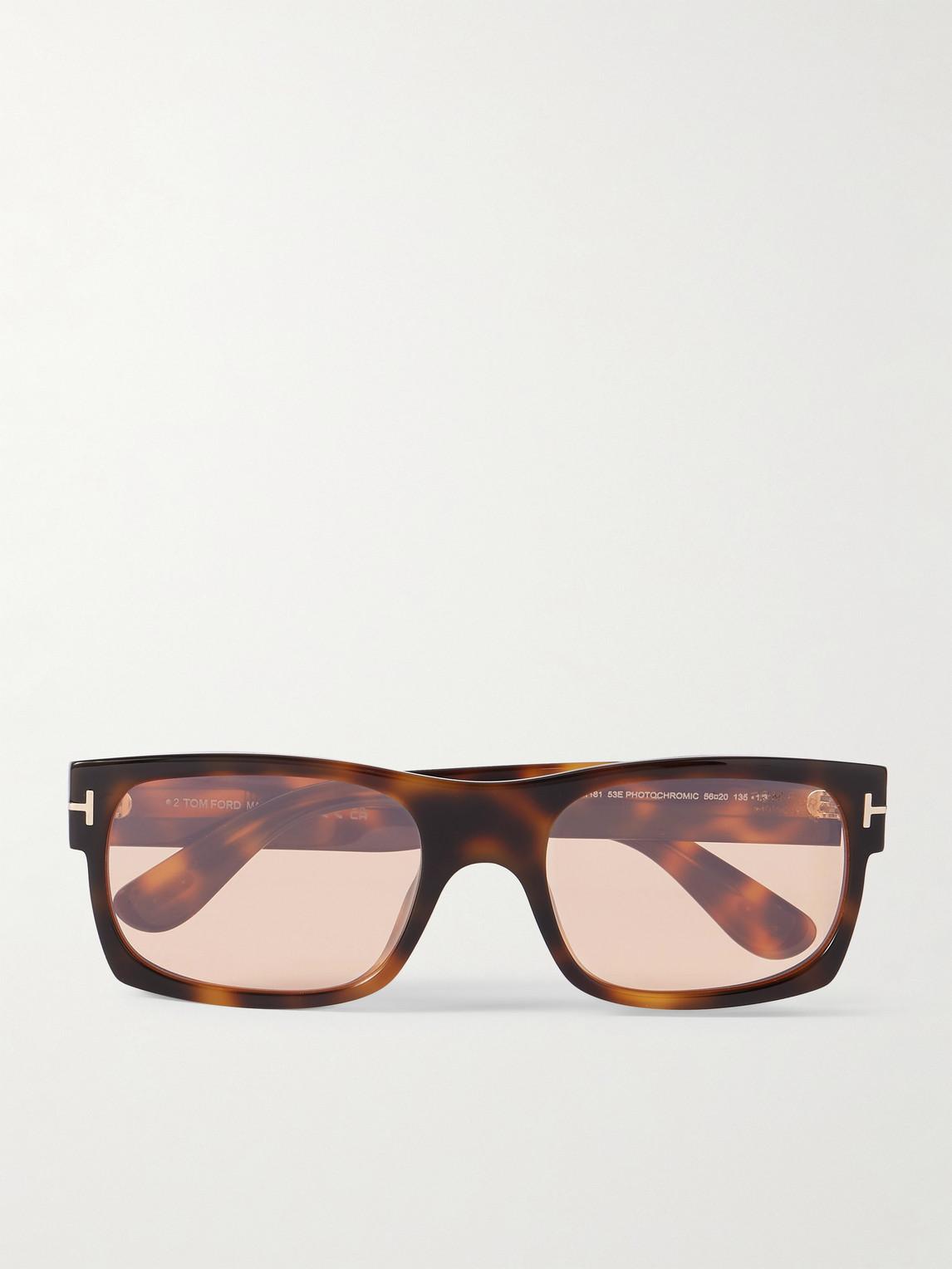 Tom Ford Juan Square Frame Tortoiseshell Acetate Sunglasses For Men
