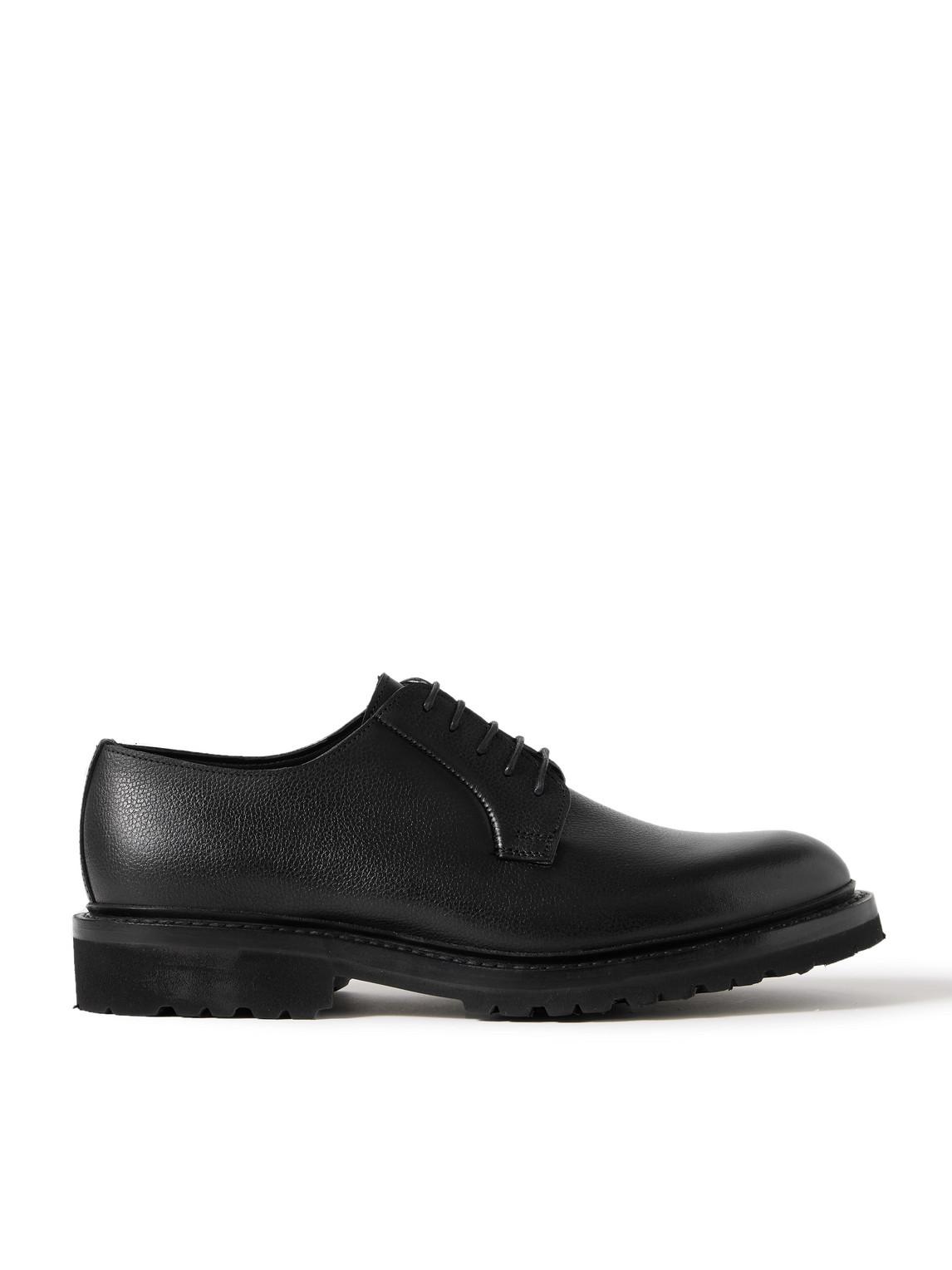 George Cleverley Archie Full-grain Leather Derby Shoes in Black for Men ...