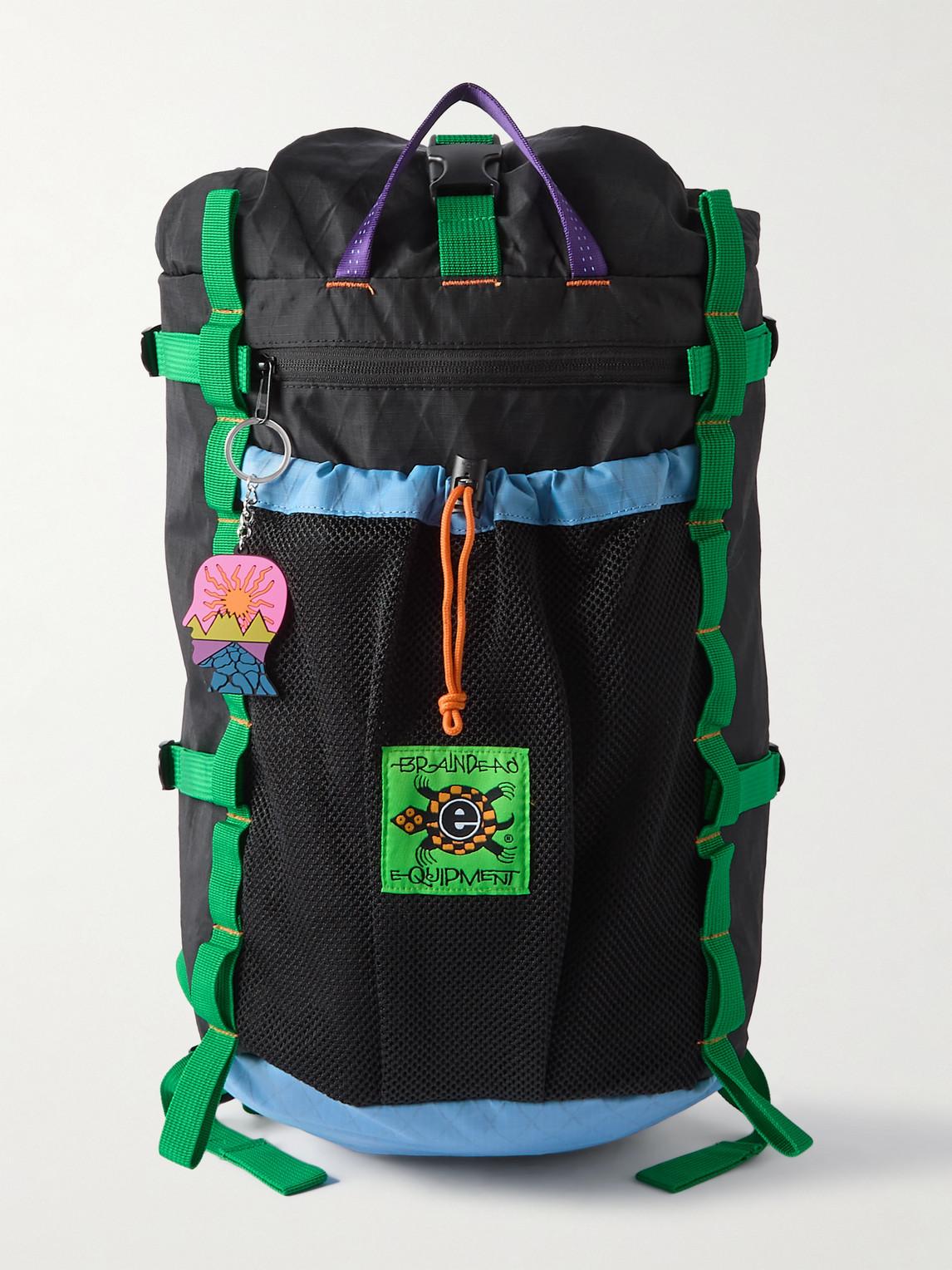 Brain Dead Equipment Logo-appliquéd Webbing And Mesh-trimmed Ripstop ...