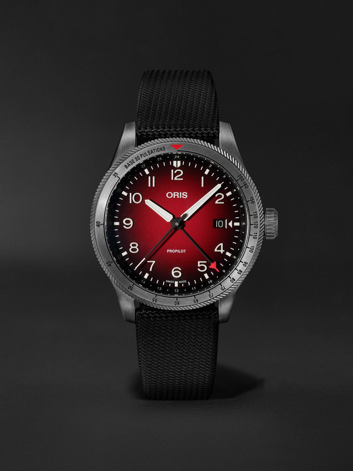 Oris Propilot Gmt Automatic 41.5mm Pvd-coated Stainless Steel And ...