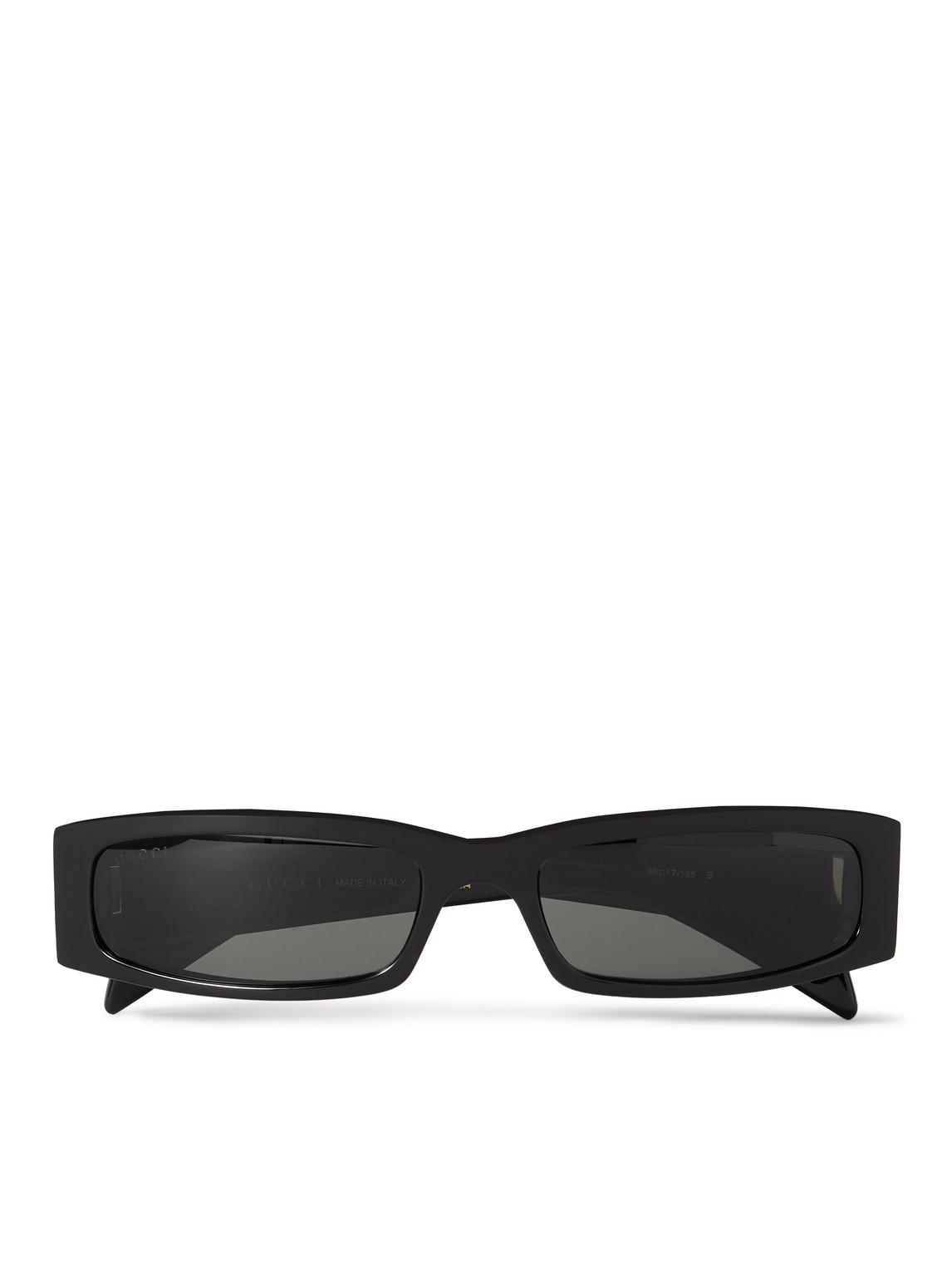 Gucci Rectangular-Frame Acetate Sunglasses in Black for Men | Lyst