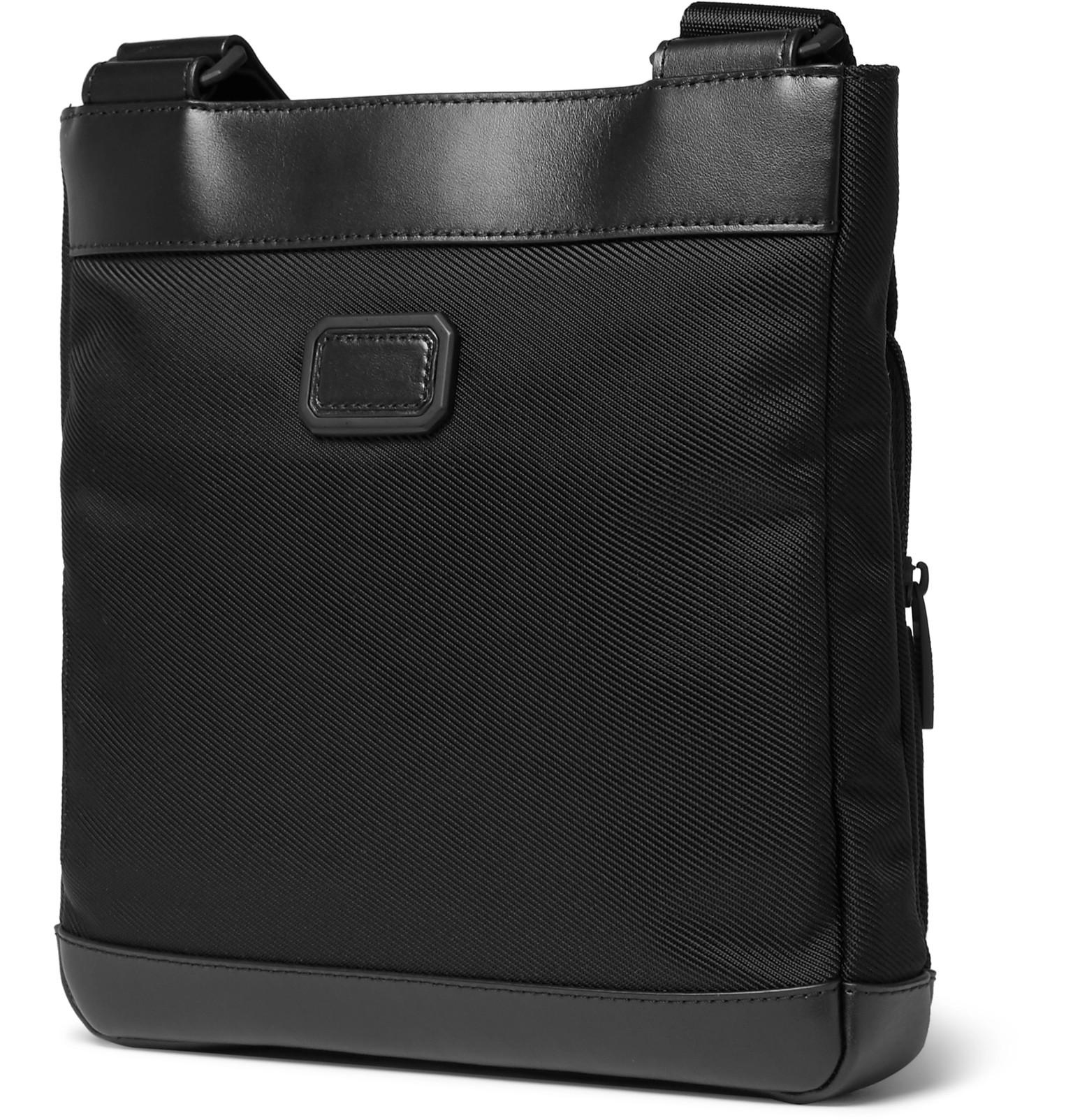 Montblanc Nightflight Leather-trimmed Nylon Messenger Bag in Black for ...