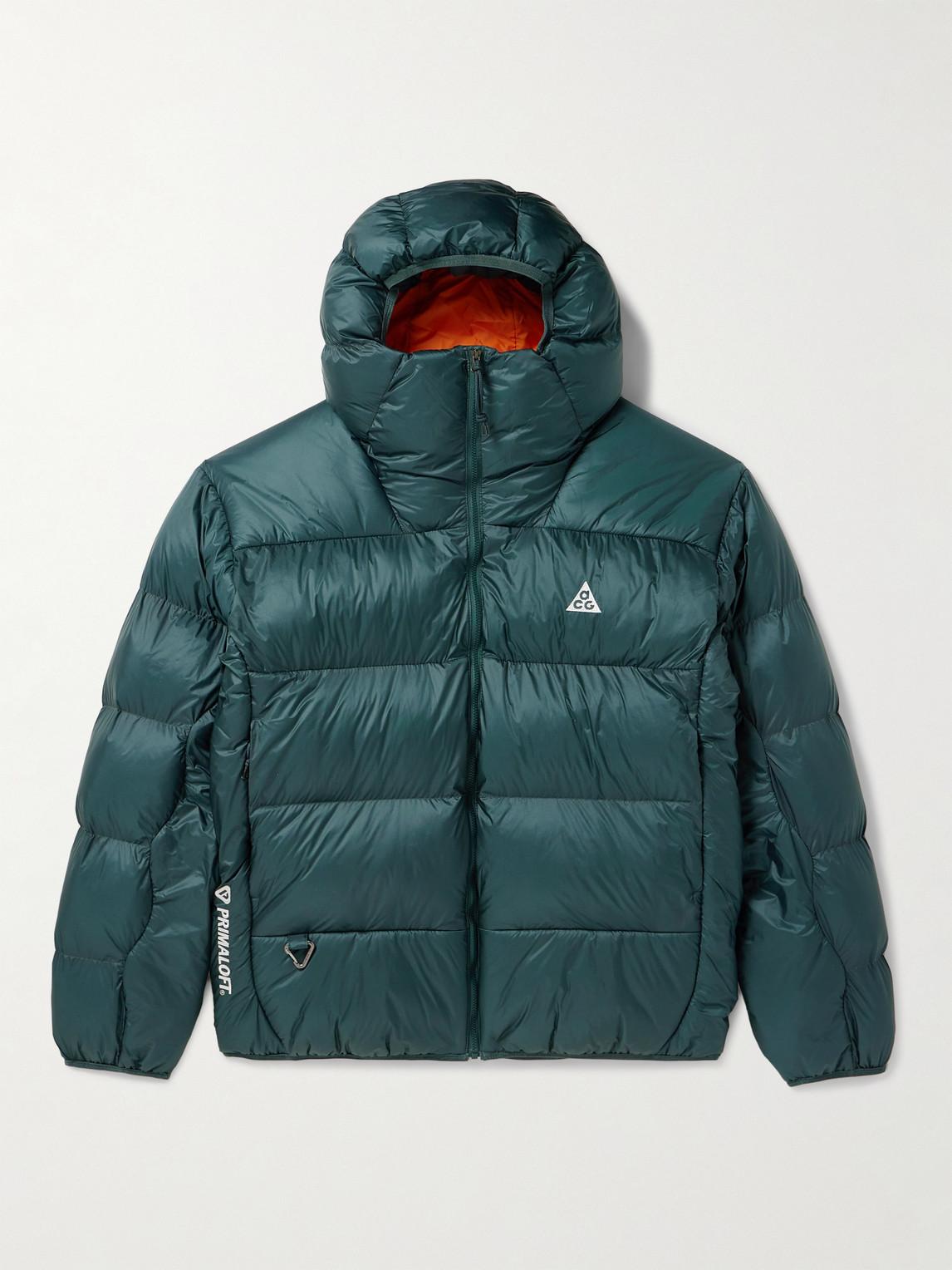 Nike Acg Lunar Lake Logo-embroidered Padded Shell Hooded Jacket in ...