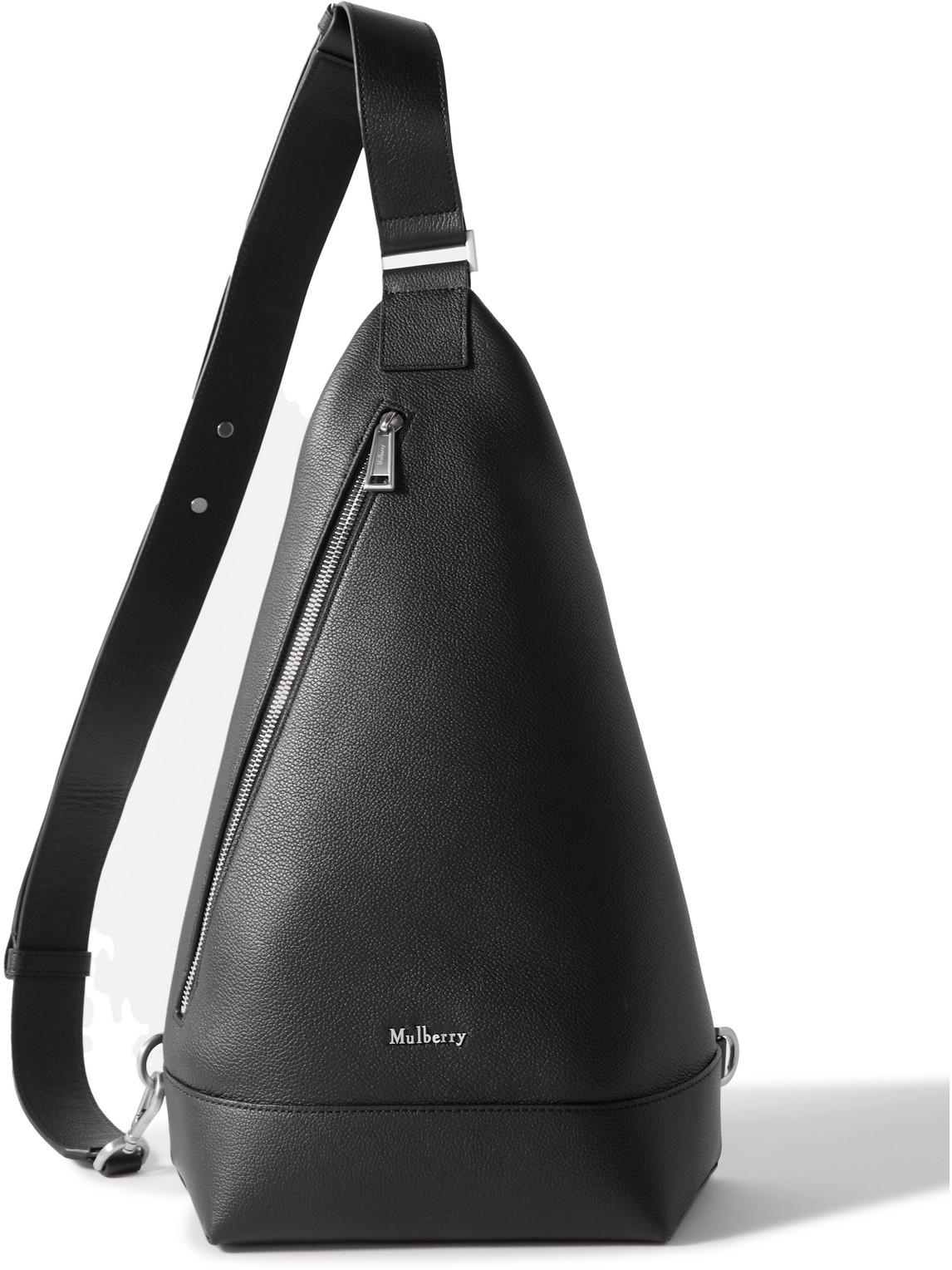 Mulberry Farringdon Full-grain Leather Sling Backpack in Black for Men ...