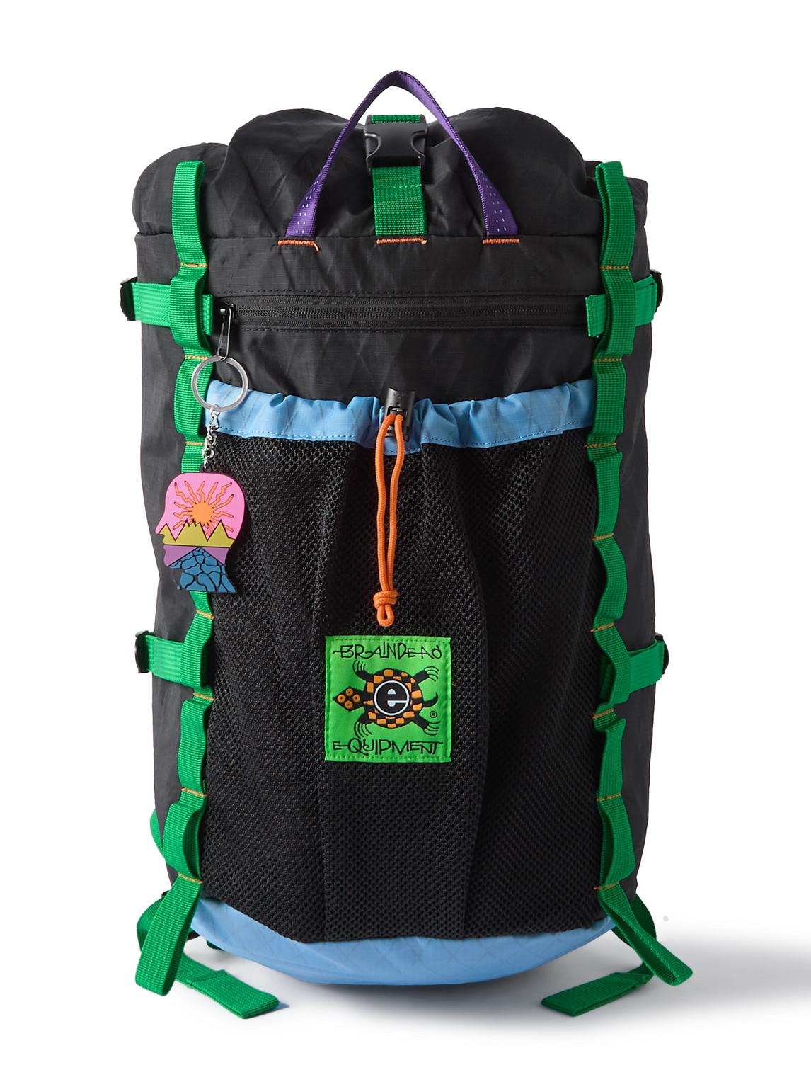 Brain Dead Equipment Logo-appliquéd Webbing And Mesh-trimmed Ripstop ...