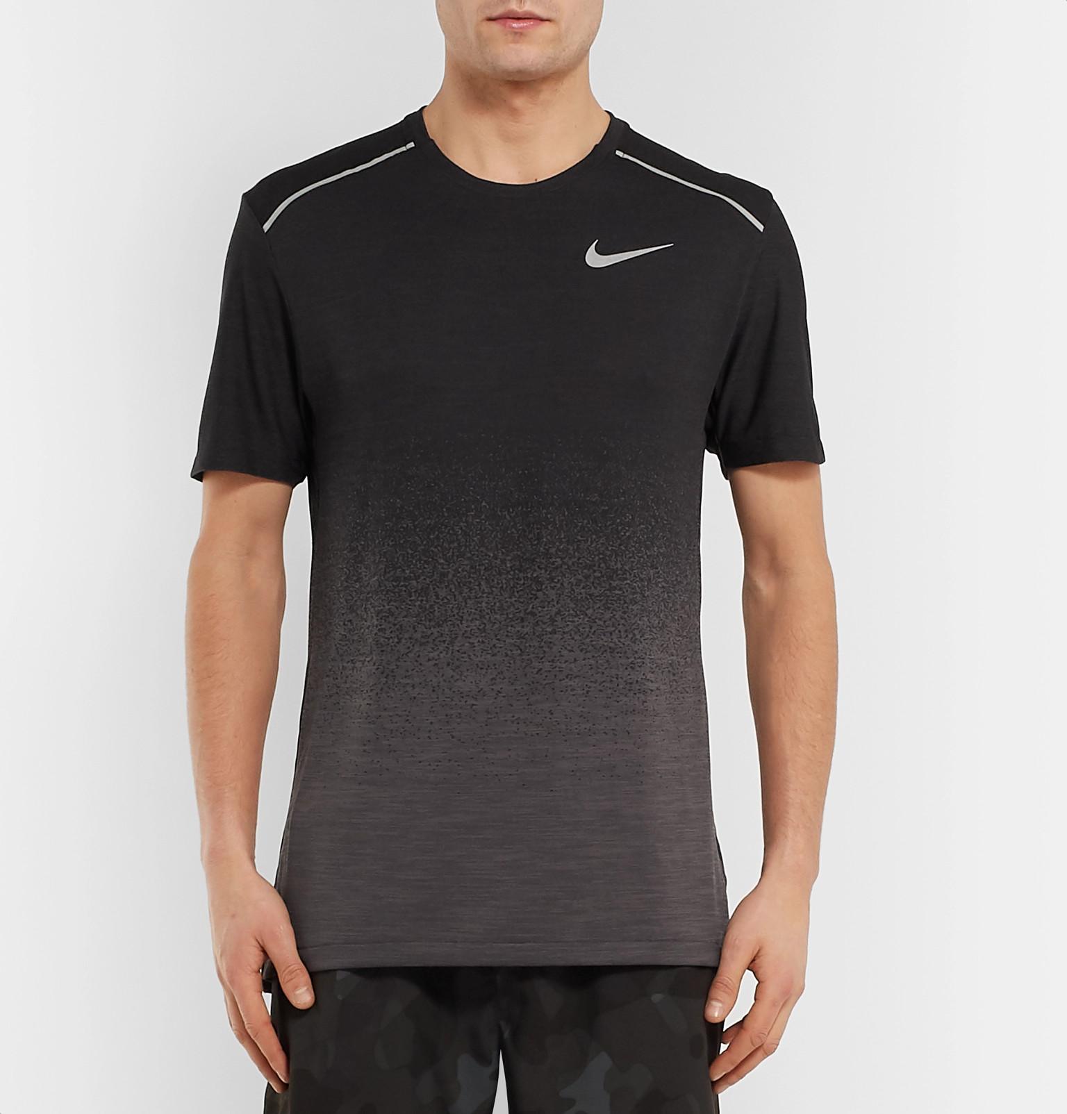 Buy Nike Black Miler T Shirt In Stock