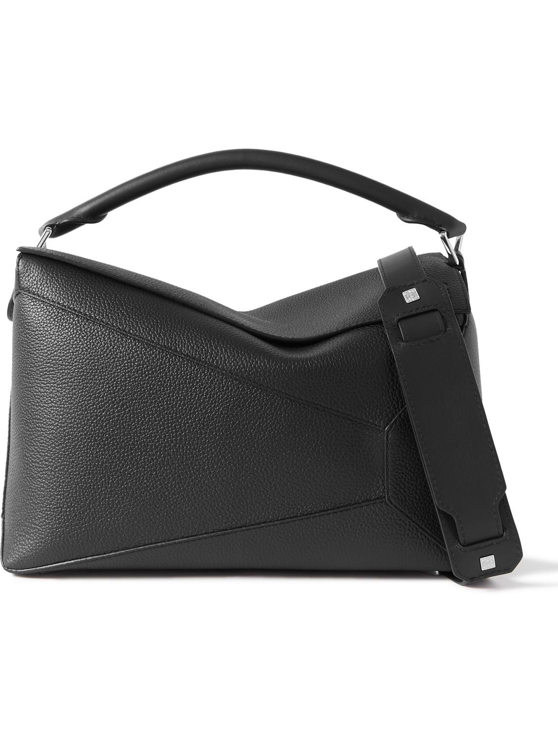 Loewe Puzzle Edge Large Full-grain Leather Messenger Bag in Black for ...