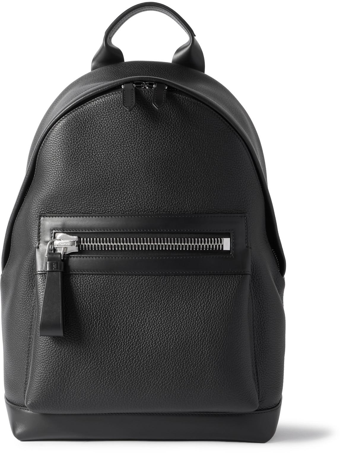 Tom Ford Buckley Full-grain Leather Backpack in Black for Men | Lyst