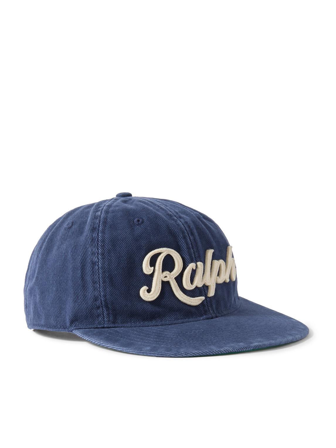 Polo Ralph Lauren Logo-appliquéd Cotton-twill Baseball Cap in Blue | Lyst