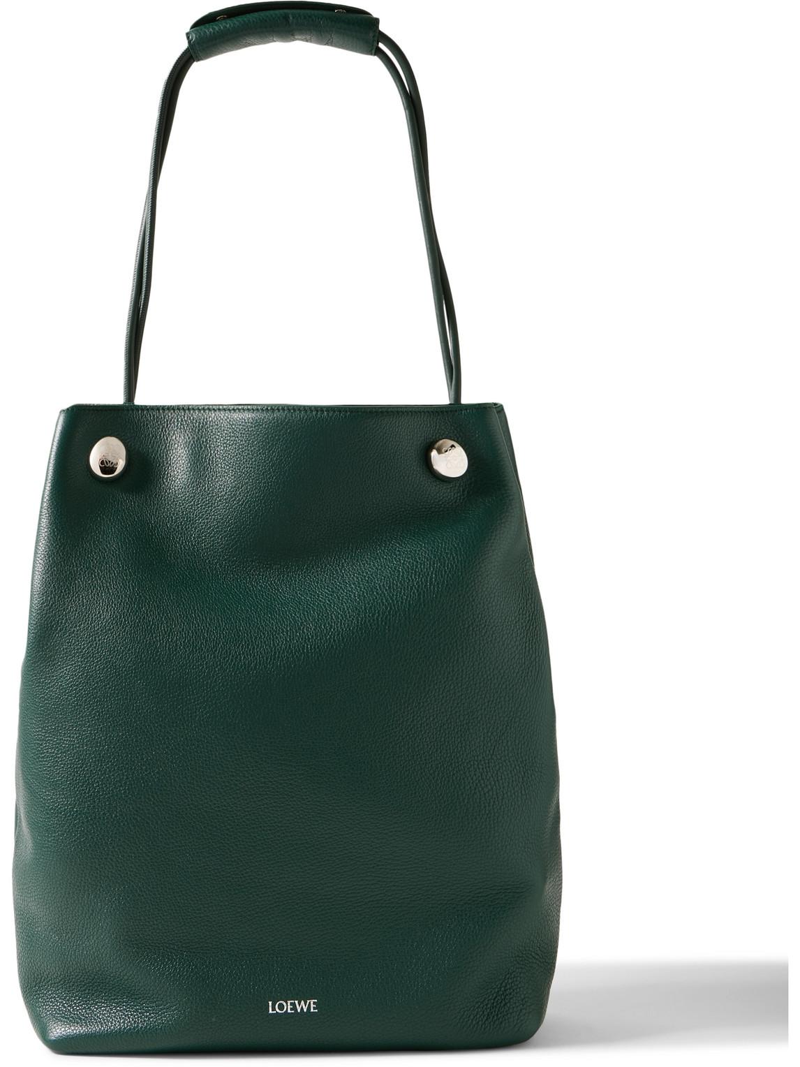 Loewe Pebble Full-Grain Leather Tote Bag in Green for Men | Lyst