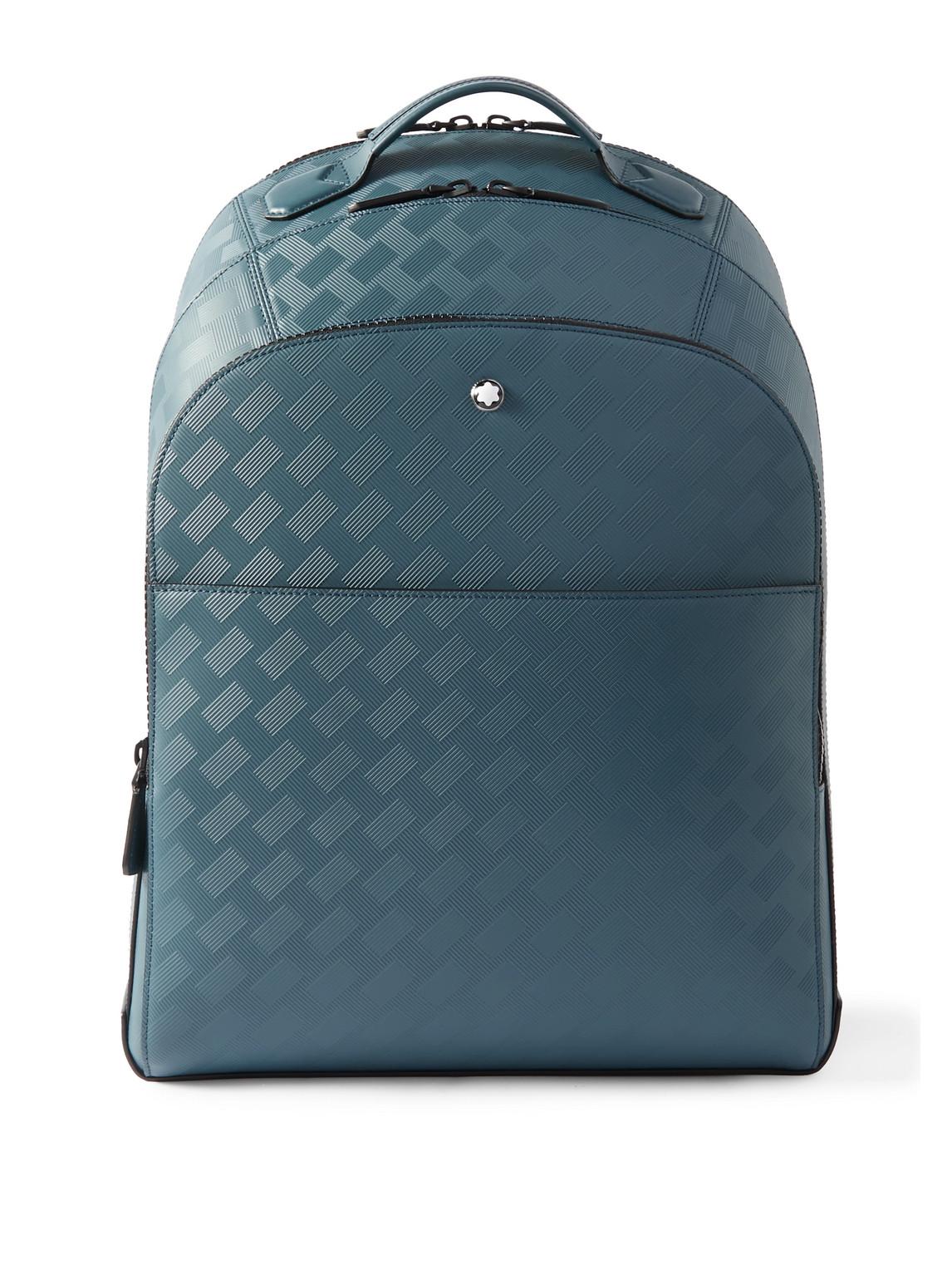 Montblanc Extreme 3.0 Textured-leather Backpack in Blue for Men | Lyst