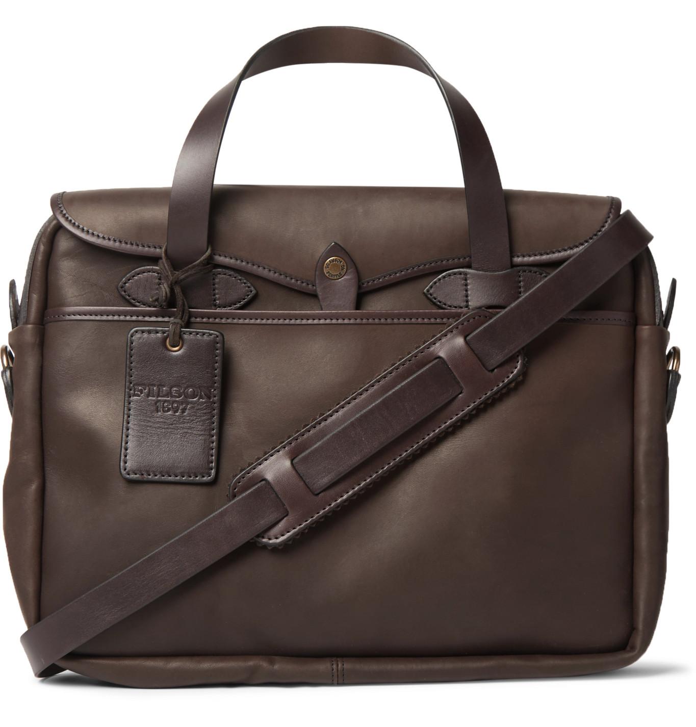 Filson Original Leather-Trimmed Twill Briefcase at James Velarde blog