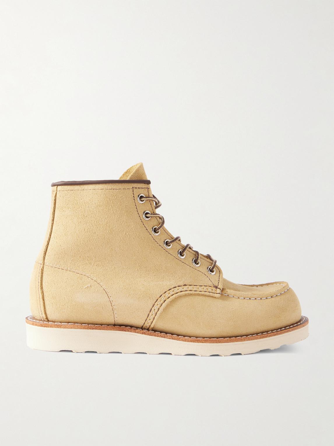Red Wing 8833 Classic Moc Brushed-leather Lace-up Boots in Natural for ...